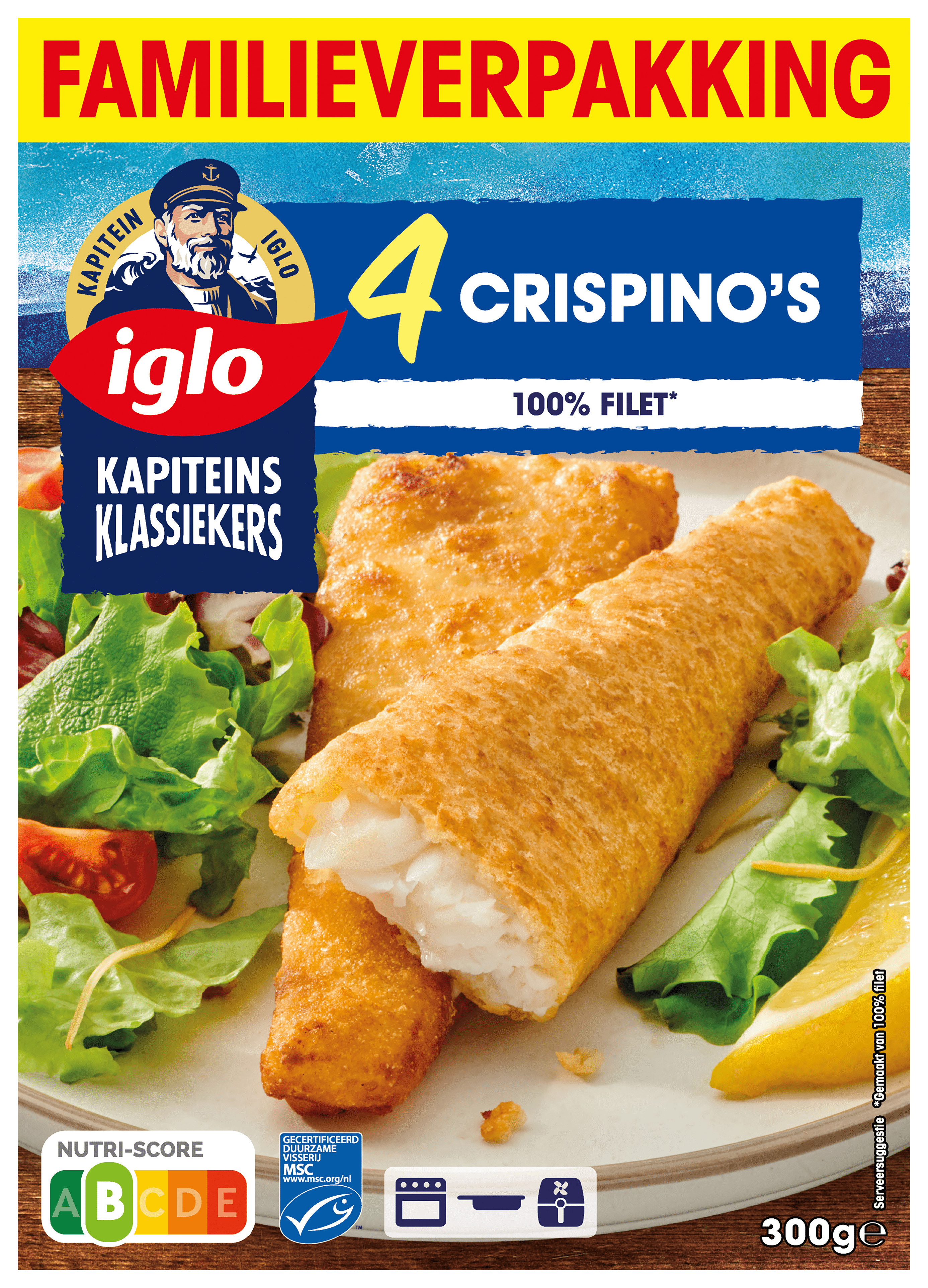 Iglo Kapitein Klassiekers Crispino Per Doos 300 g