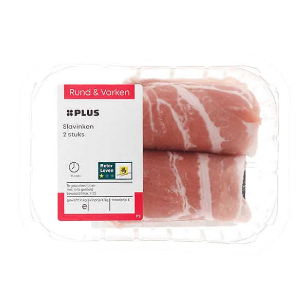 PLUS Slavink Ambachtelijk 2st Per Tray 200 g