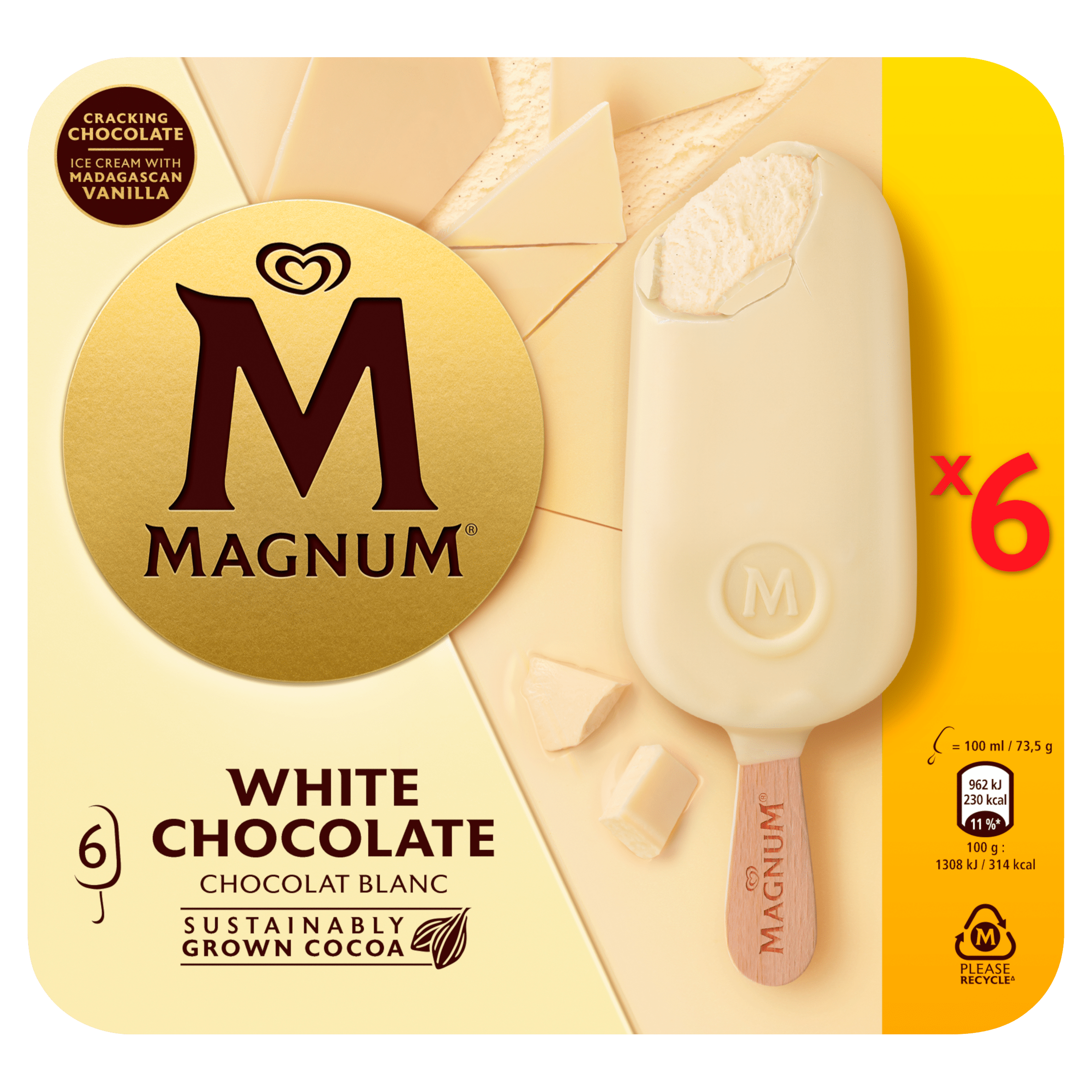 Magnum Sticks white Per Wikkel 600 ml