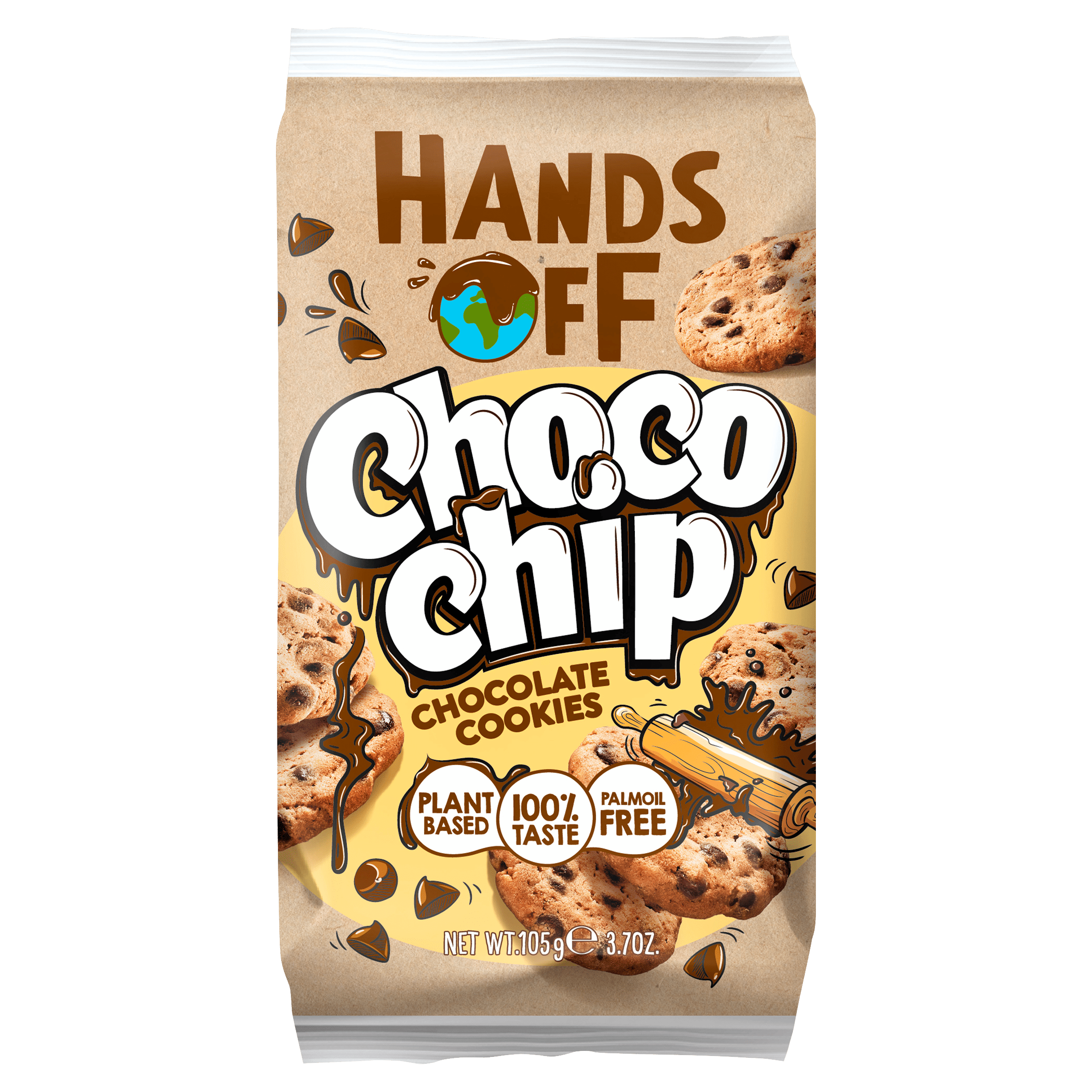 Hands off Vegan Choco Chip Cookies Per Tray 105 g