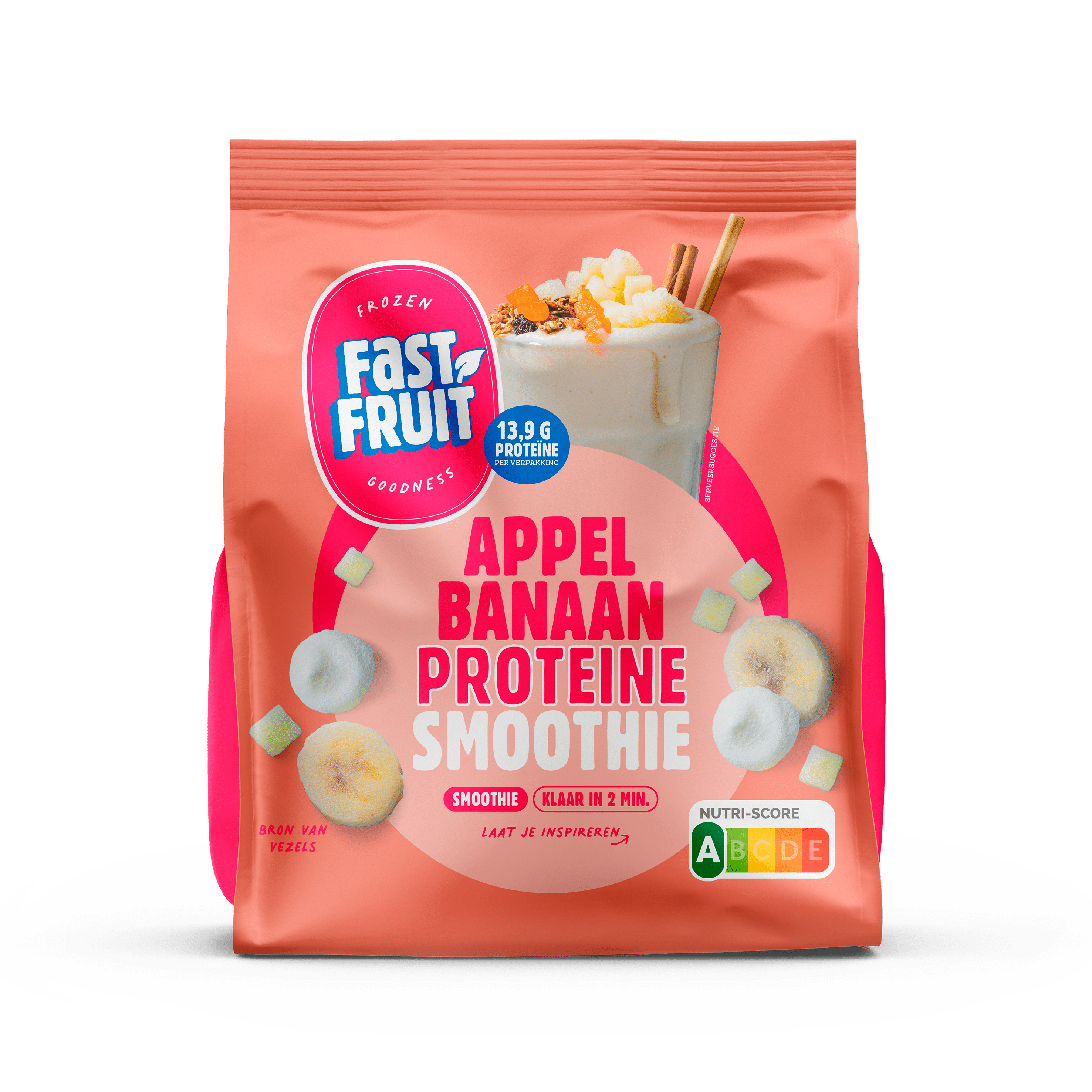 Fast Fruit Proteine Appel/Banaan Per Zakje 300 g