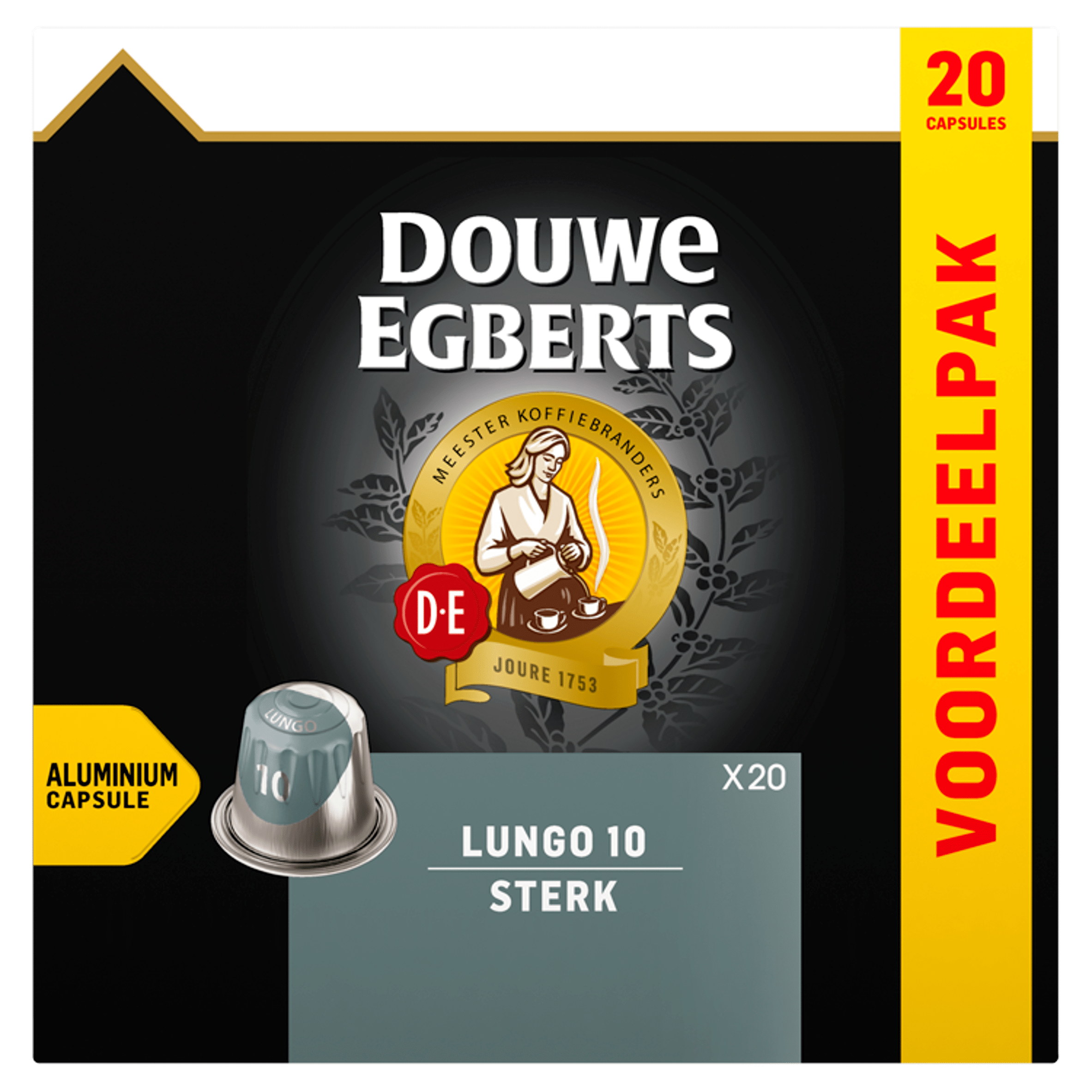 Douwe Egberts Capsules lungo 10 sterk Per Doos 20 st
