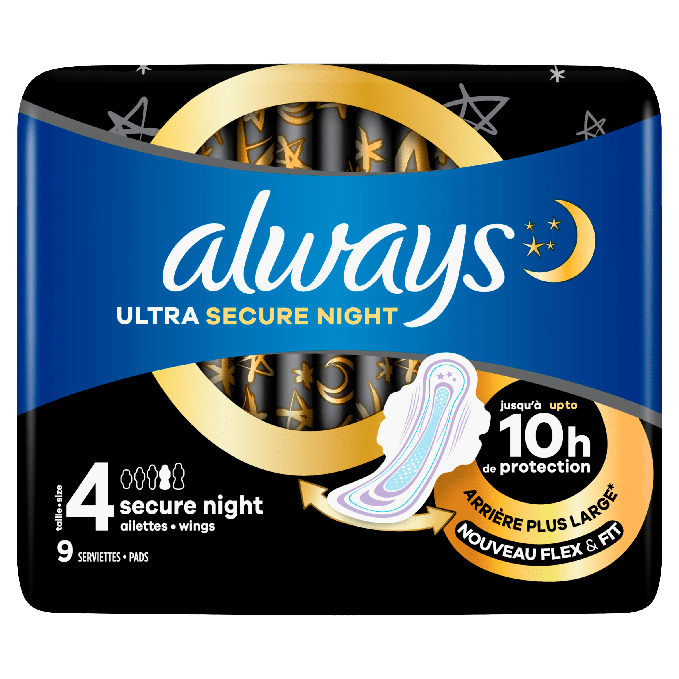 Always Ultra maandverband secure night Per Zak 9 st