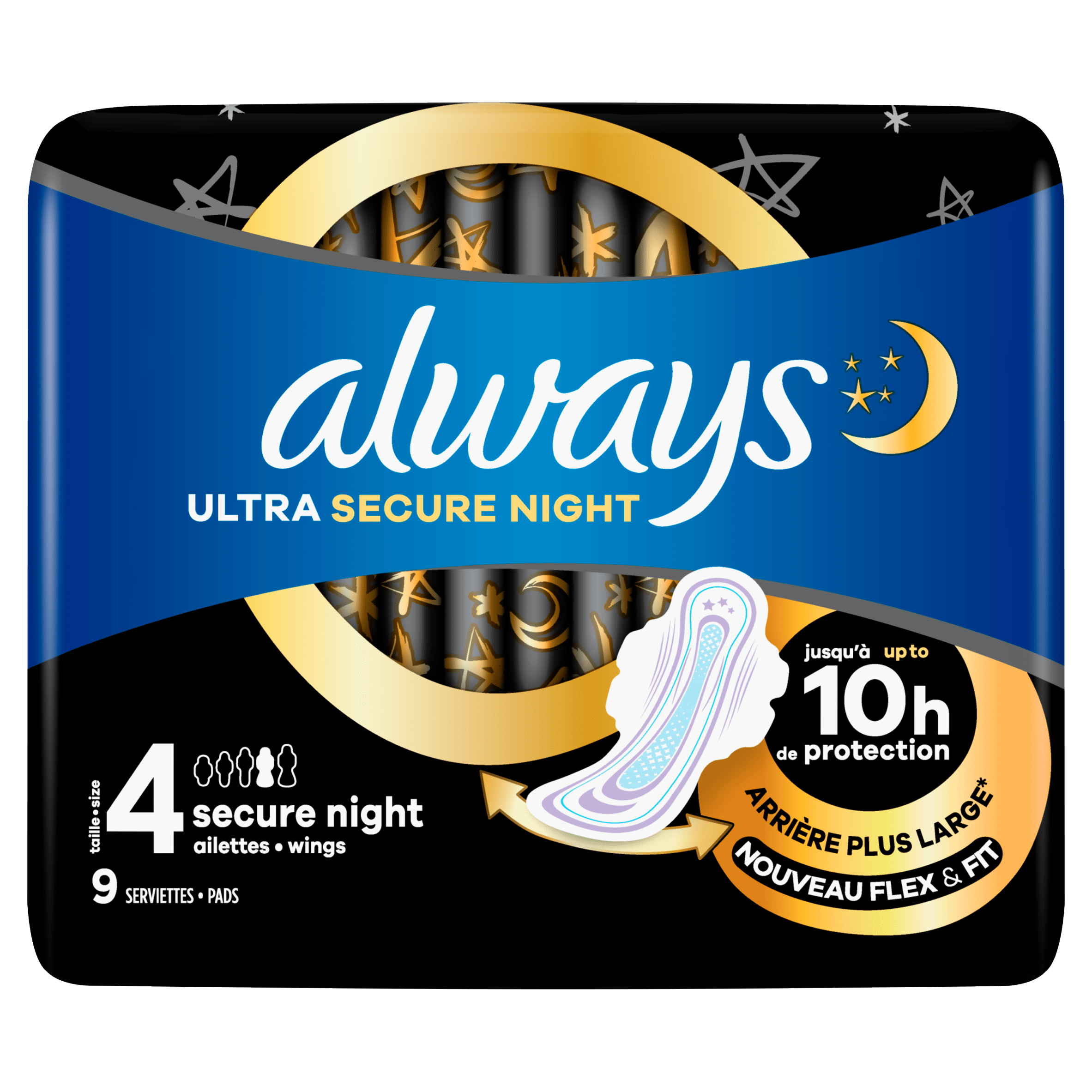 Always Ultra maandverband secure night Per Zak 9 st
