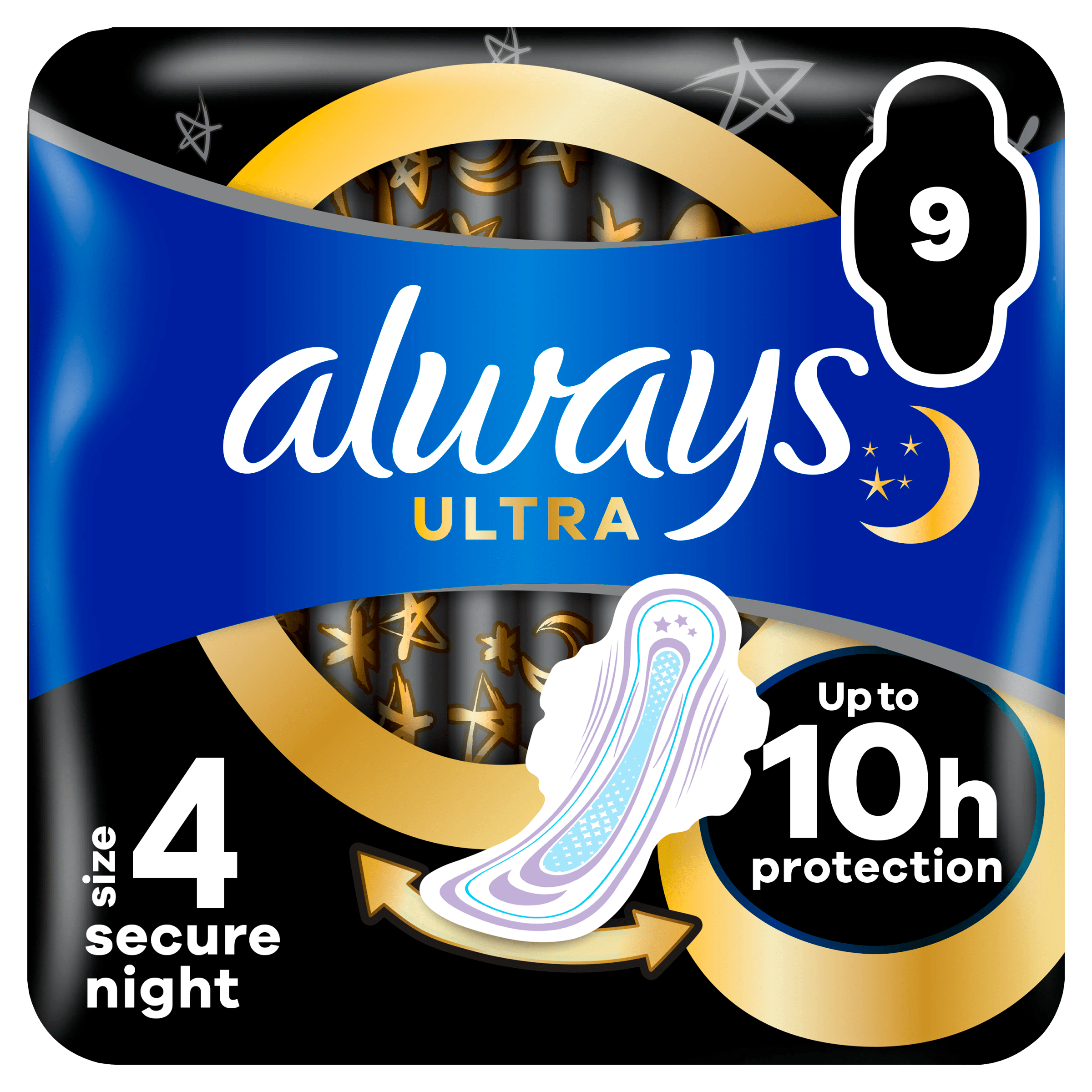 Always Ultra maandverband secure night Per Zak 9 st
