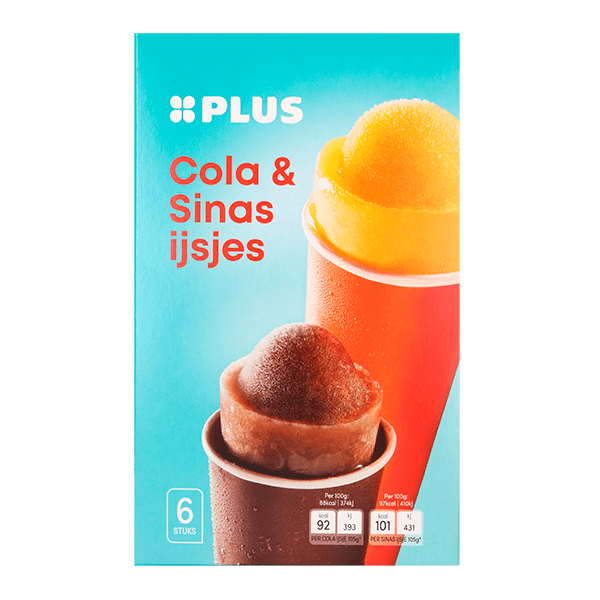 PLUS Cola & Sinas ijsjes Per Doos 630 ml