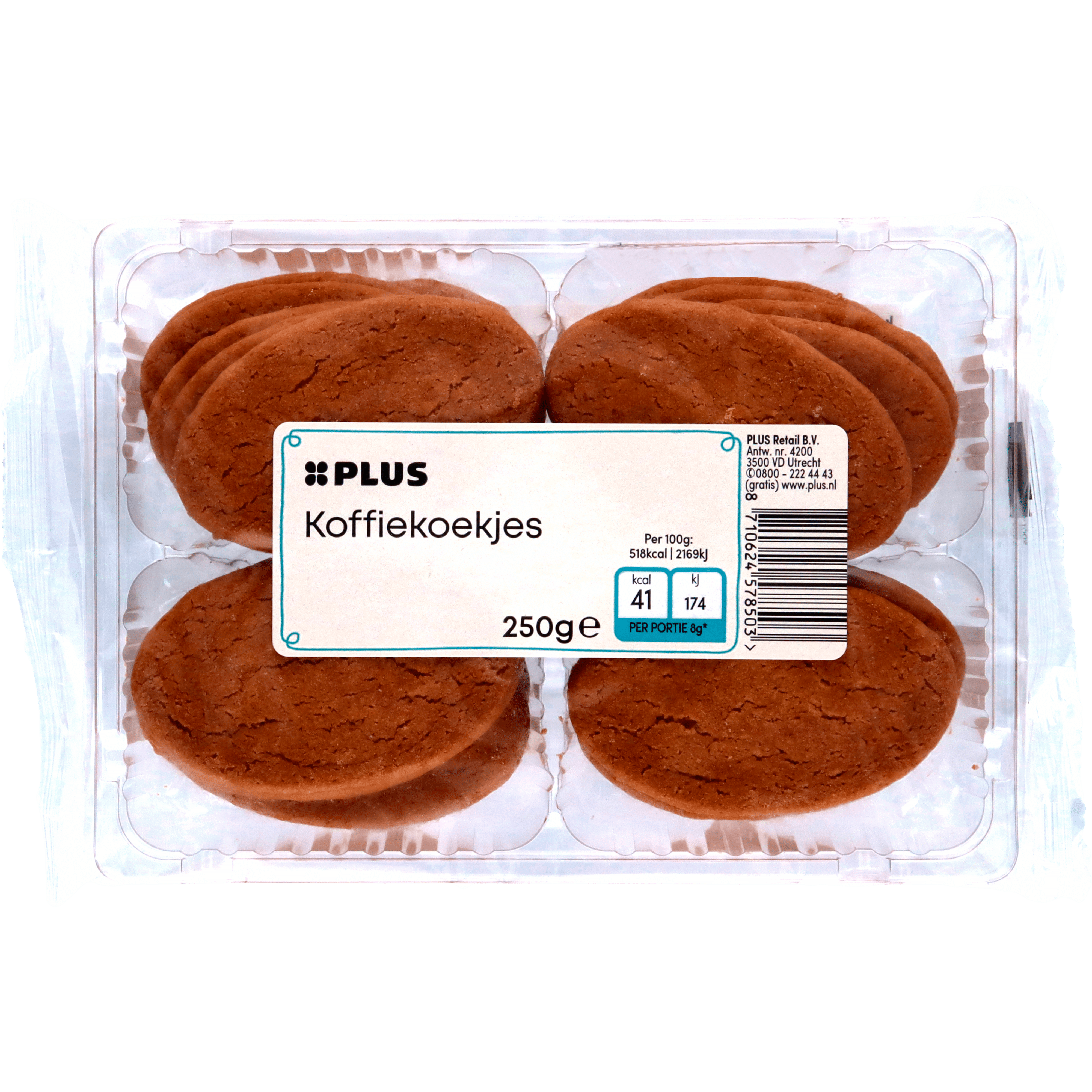 PLUS Koffiekoekjes Per Wikkel 250 g