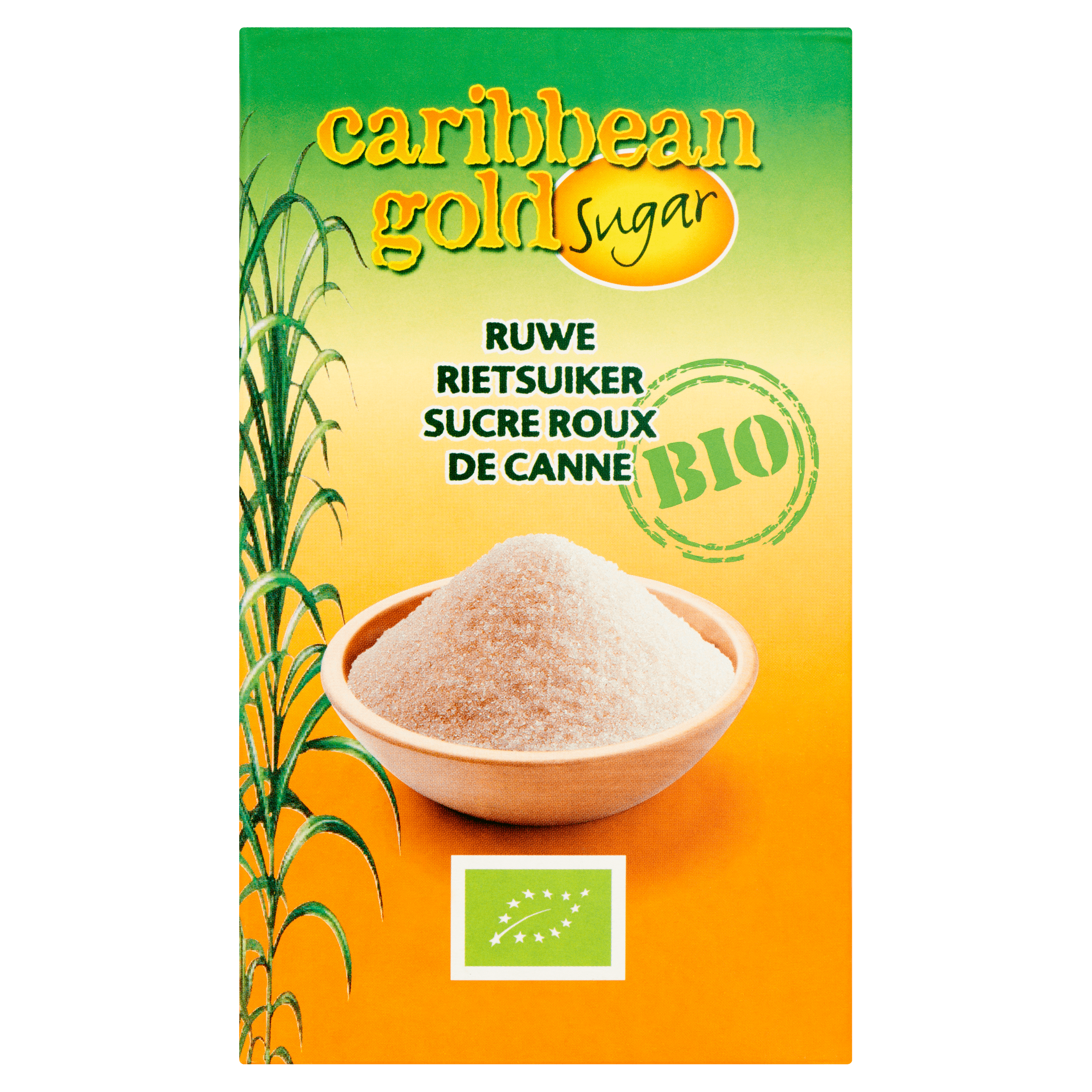 Caribbean Gold Sugar Rietsuiker biologisch Per Doos 500 g