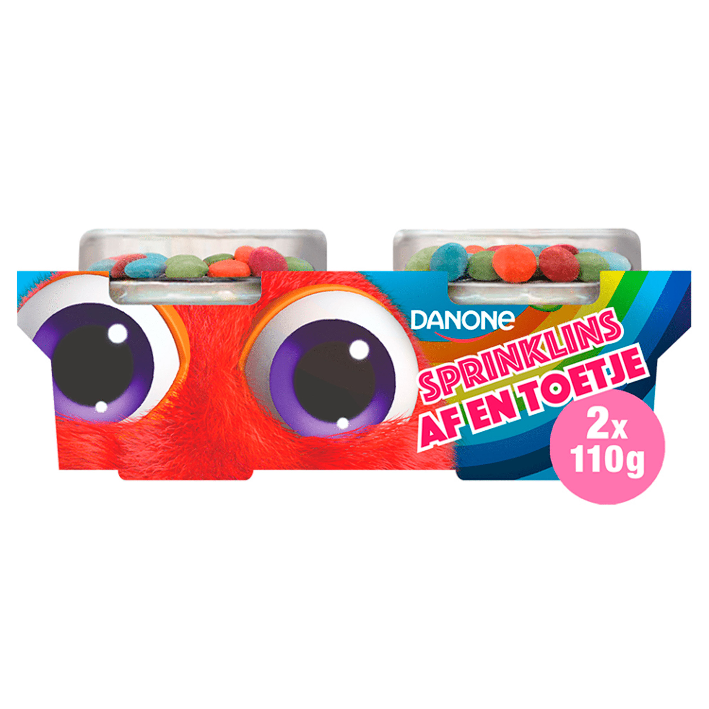 Danone Af & Toetje Sprinklins Yoghurt Aardbei Per Set 2 st