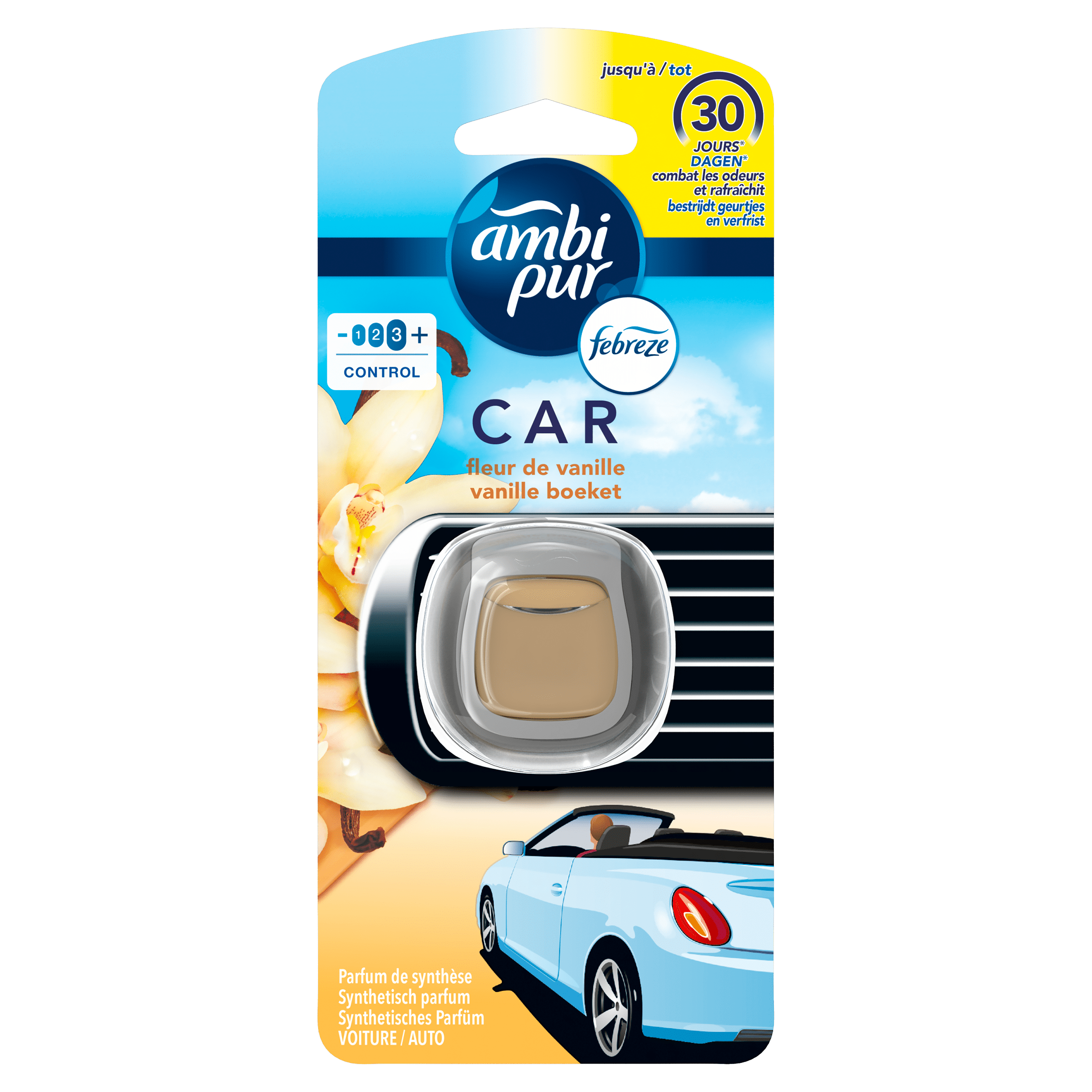 Ambipur Febreze car vanille boeket Per Blister 2 ml