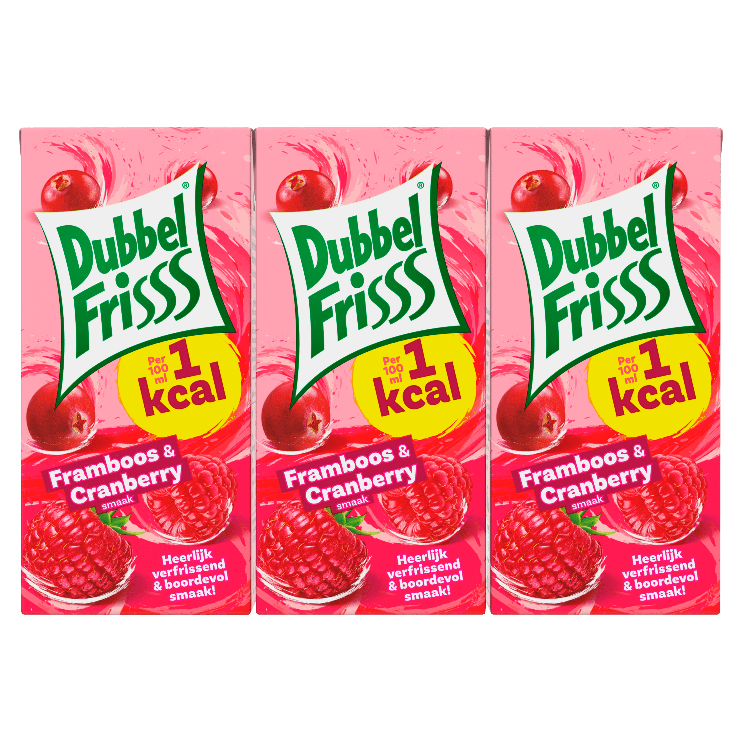 Dubbelfrisss 1Kcal Framboos & cranberry Per Set 1200 ml
