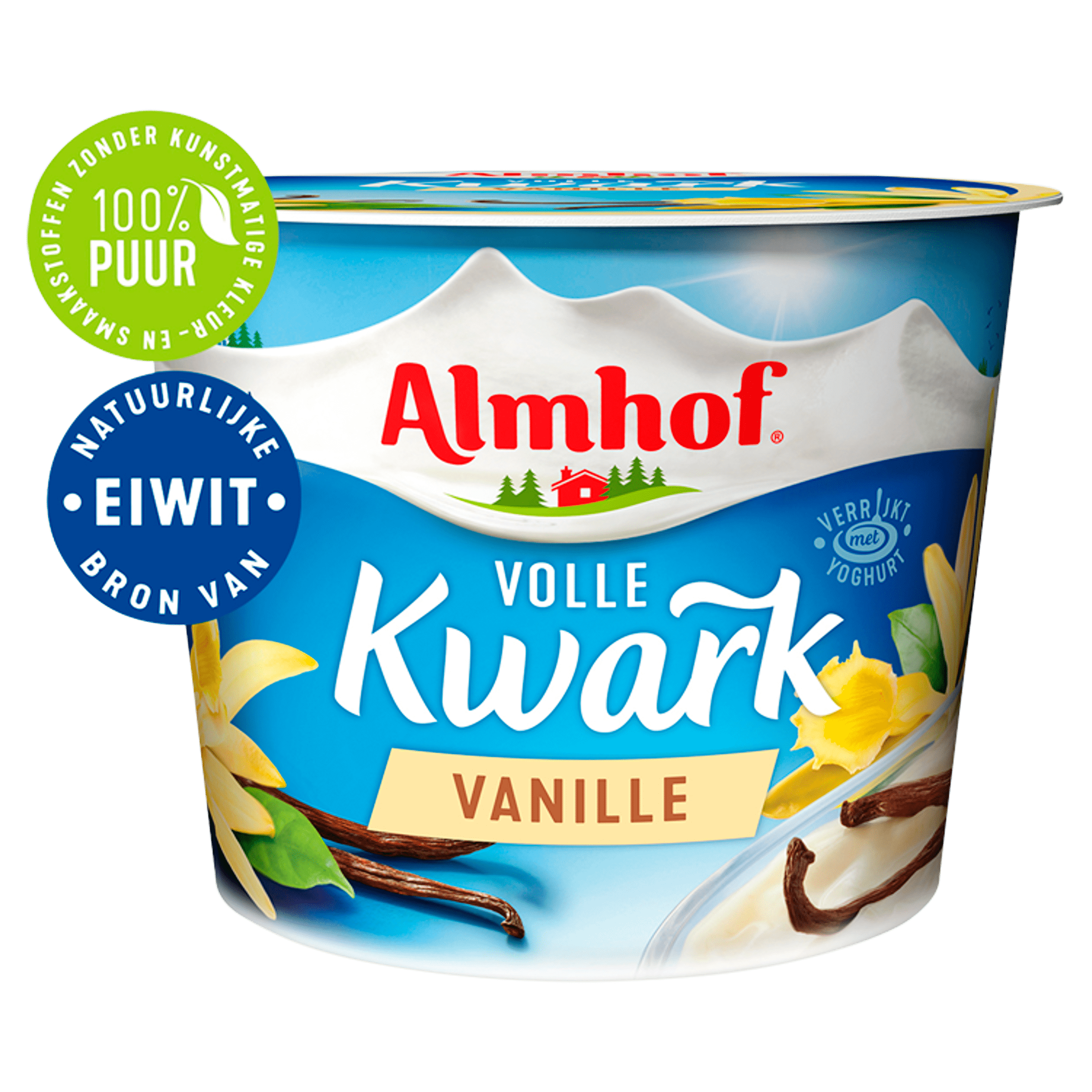 Almhof Volle kwark vanille Per Beker 500 g