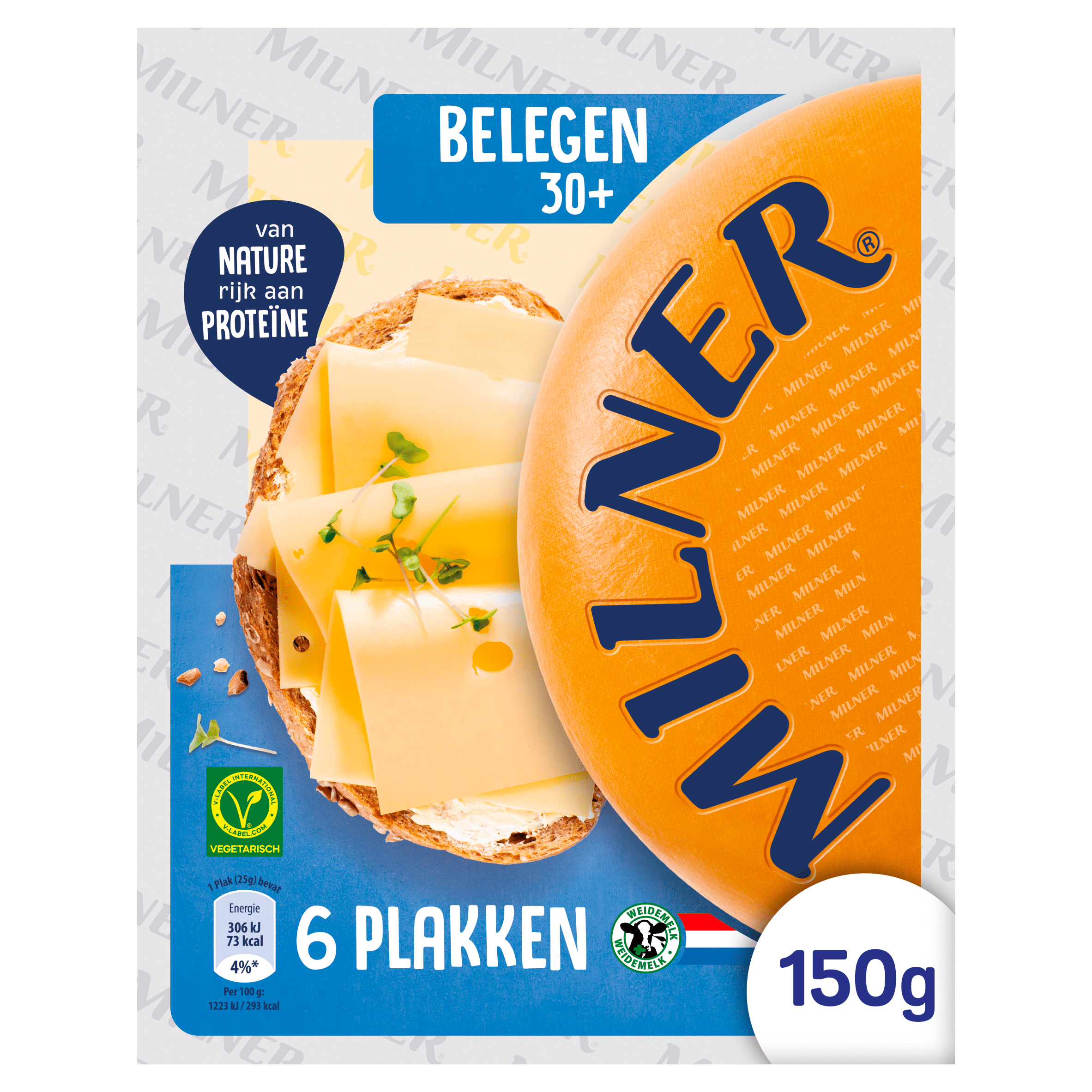 Milner Belegen plakken Per Tray 150 g