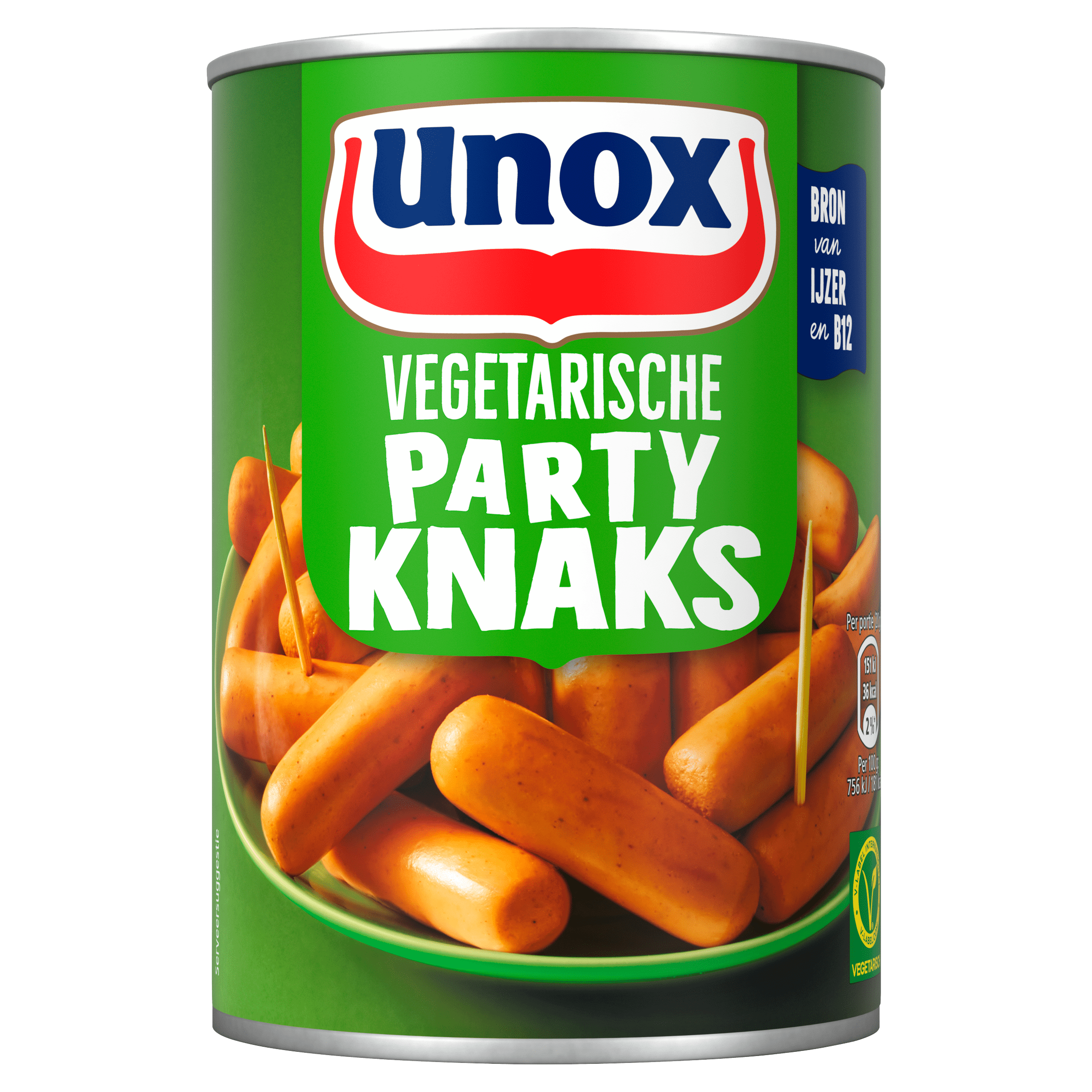 Unox Party knaks vegetarisch Per Blik 400 g