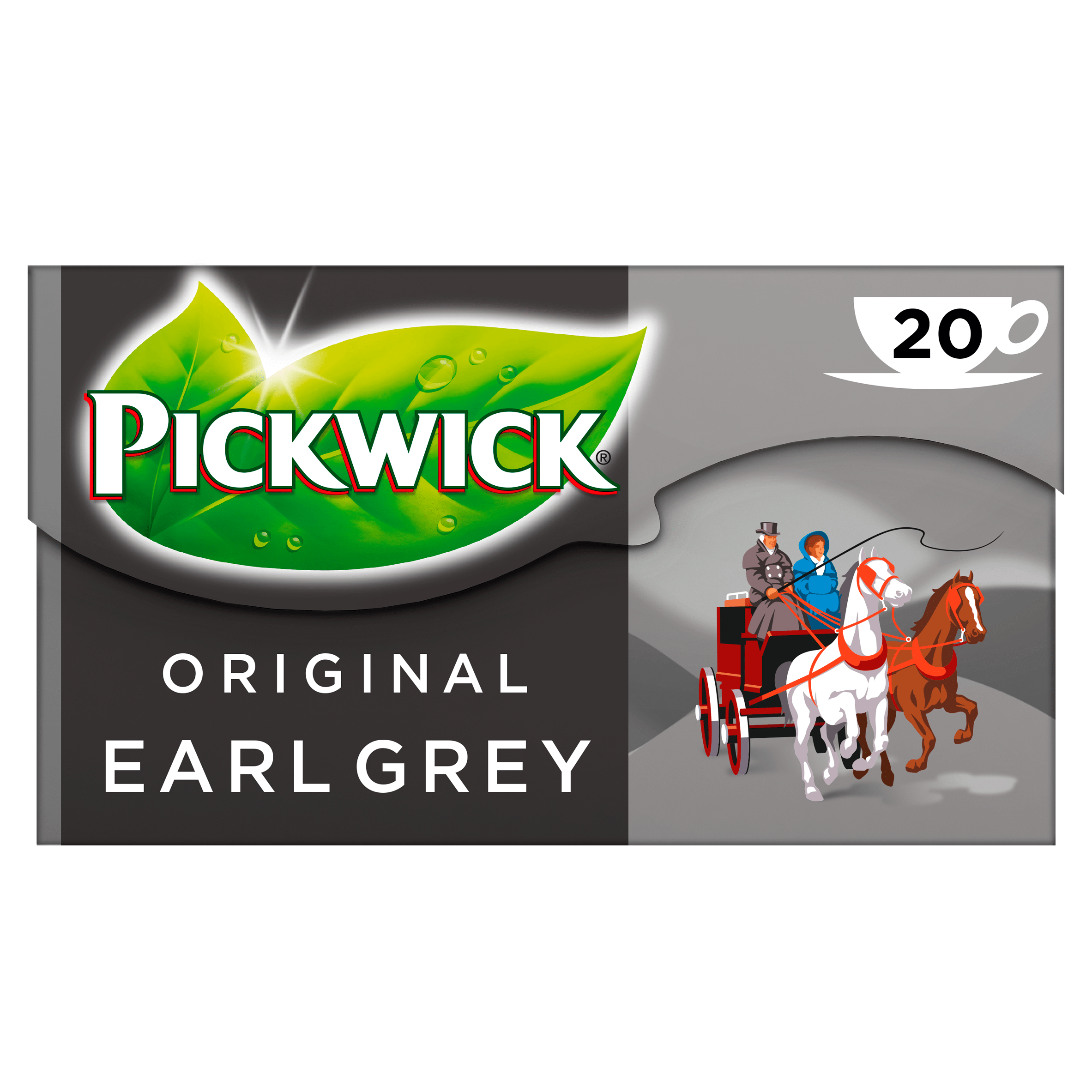 Pickwick Earl grey zwarte thee Per Doos 20 st