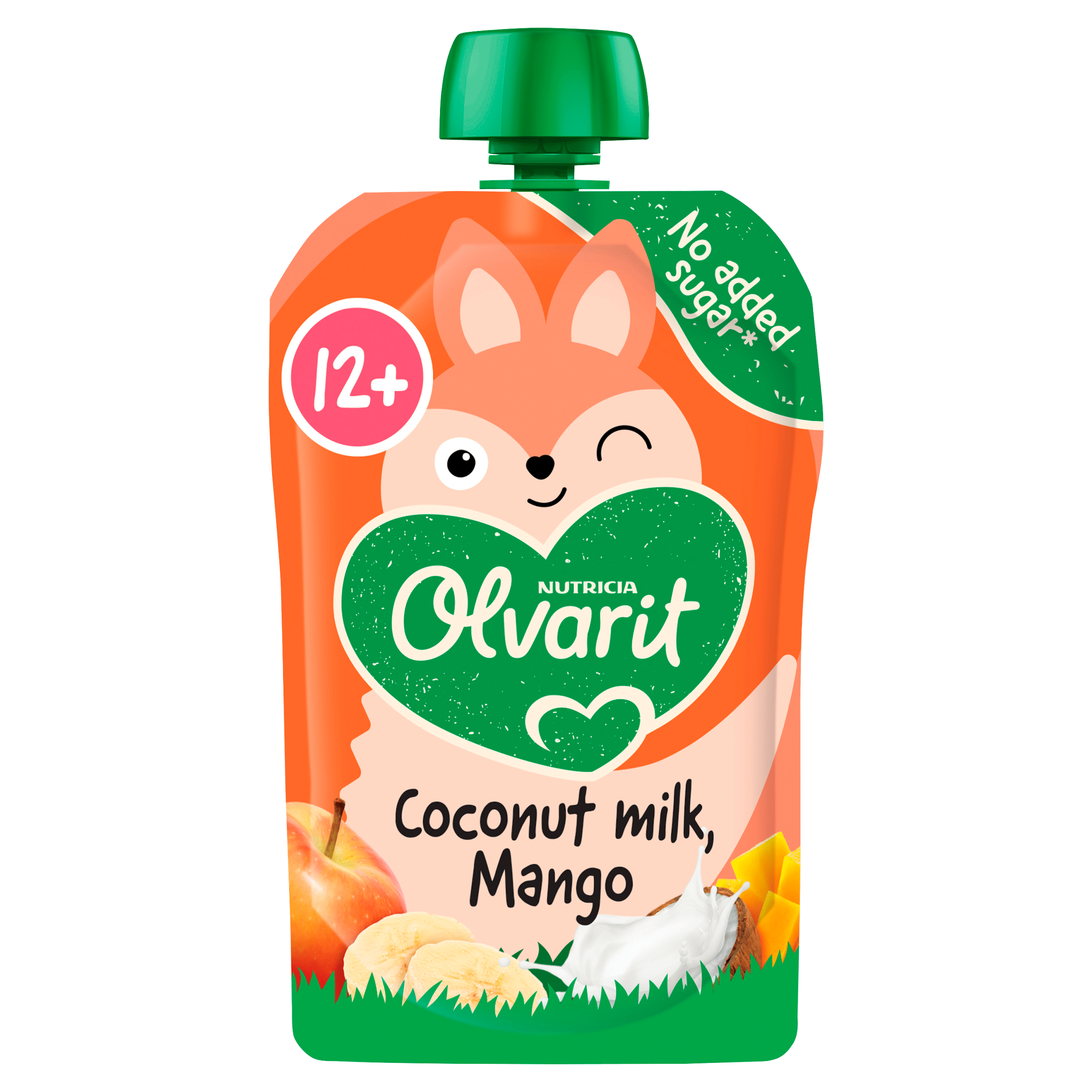 Olvarit 12+mnd Knijpfruit Kokosmelk Mango Per Stazak 100 g