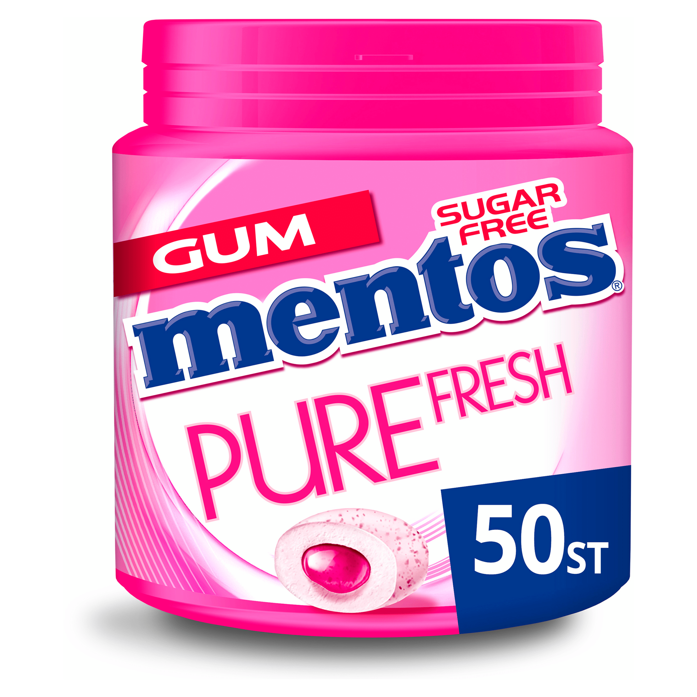 Mentos Gum pure fresh bubble fresh Per Pot 50 st