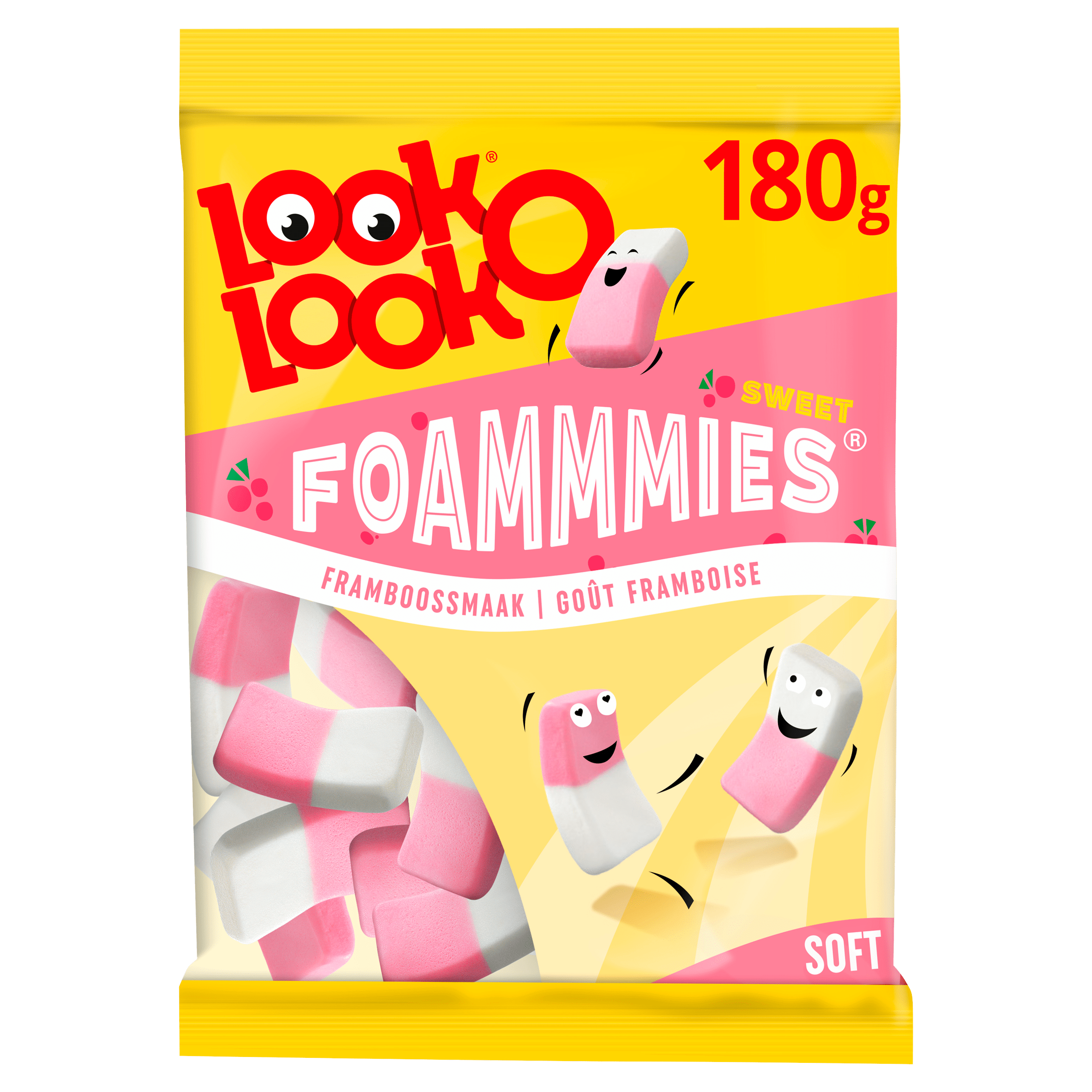 Look o Look Foammies Framboos Per Zak 180 g