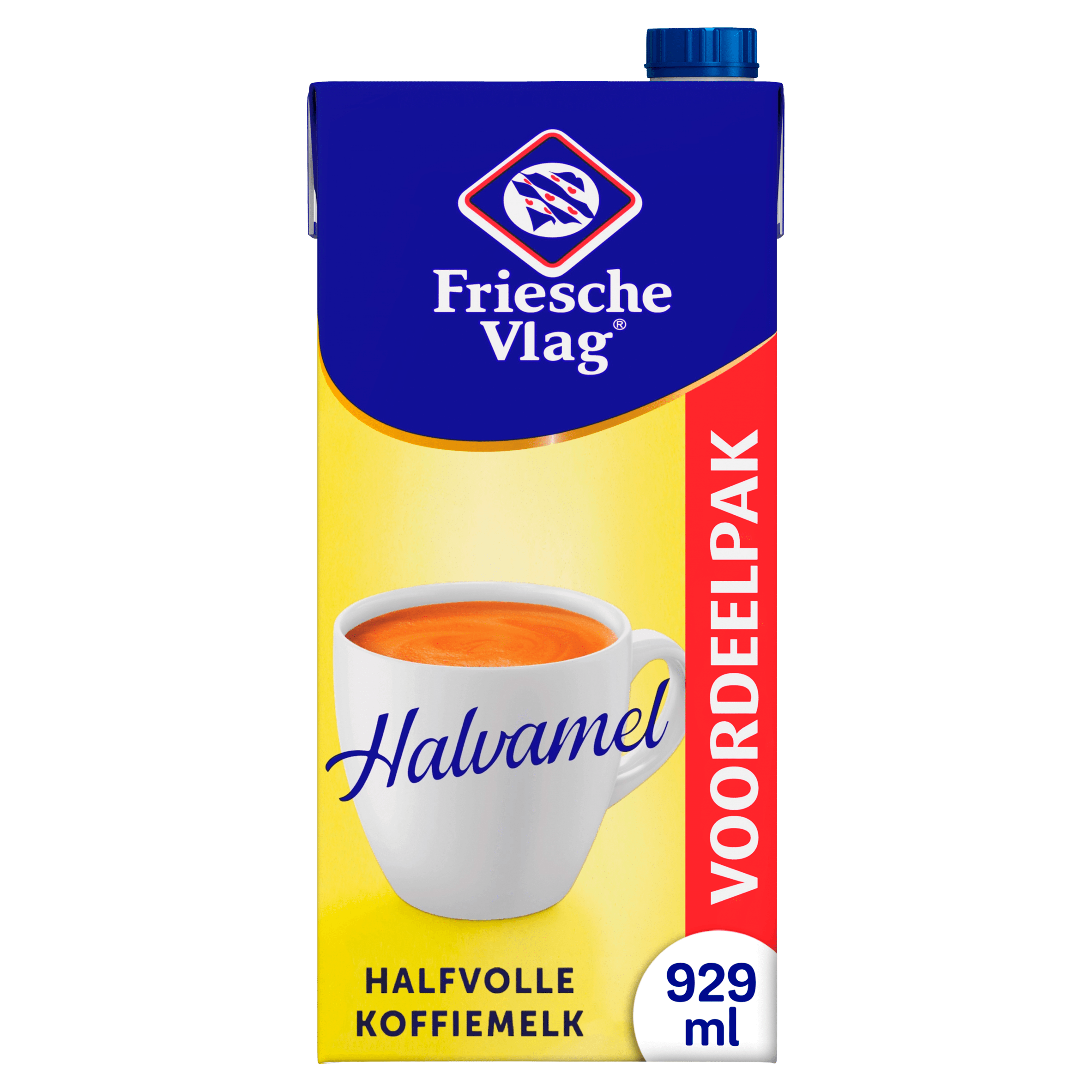 Friesche Vlag Halvamel Koffiemelk Per Pak 930 ml