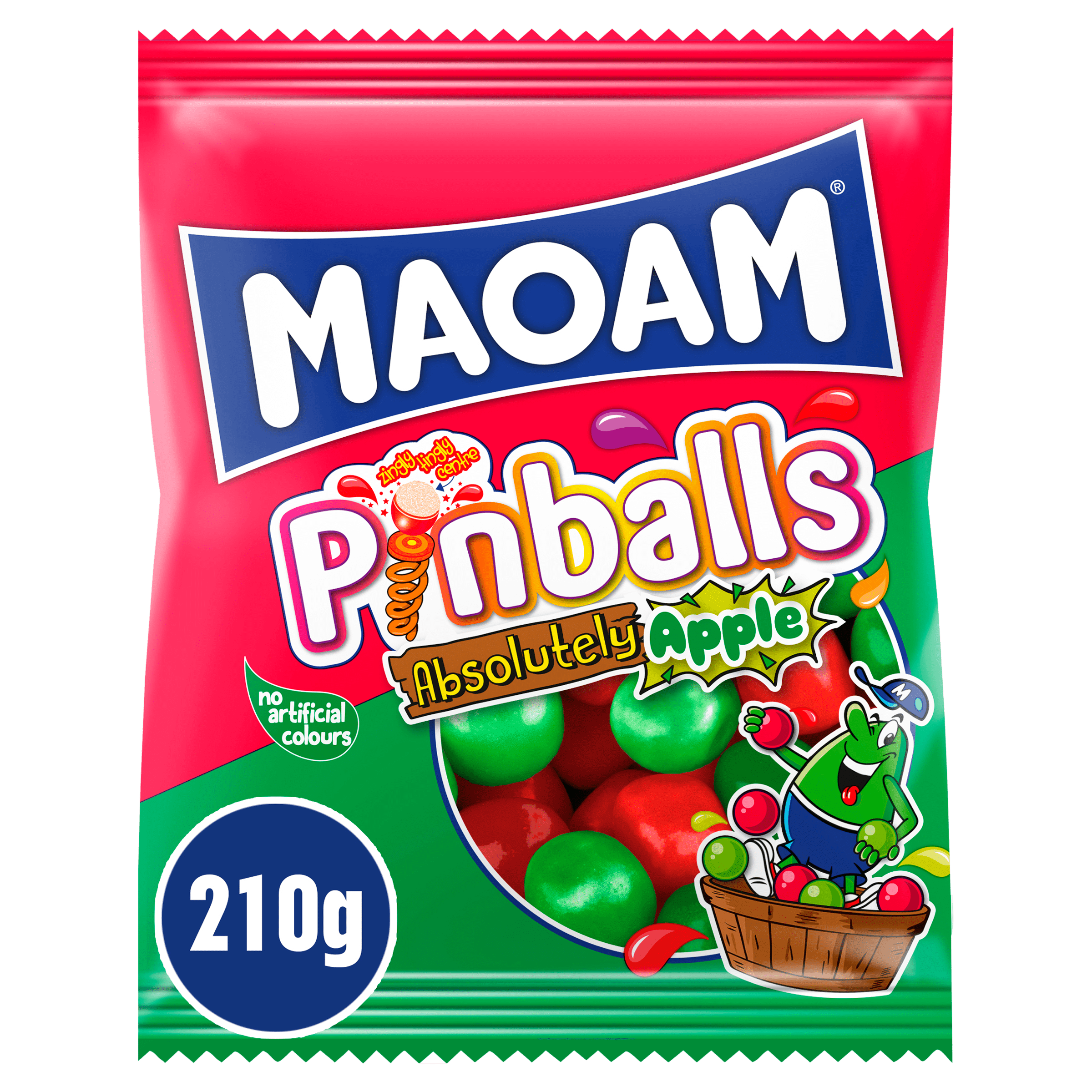 Maoam Pinballs absolutely apple Per Zak 210 g
