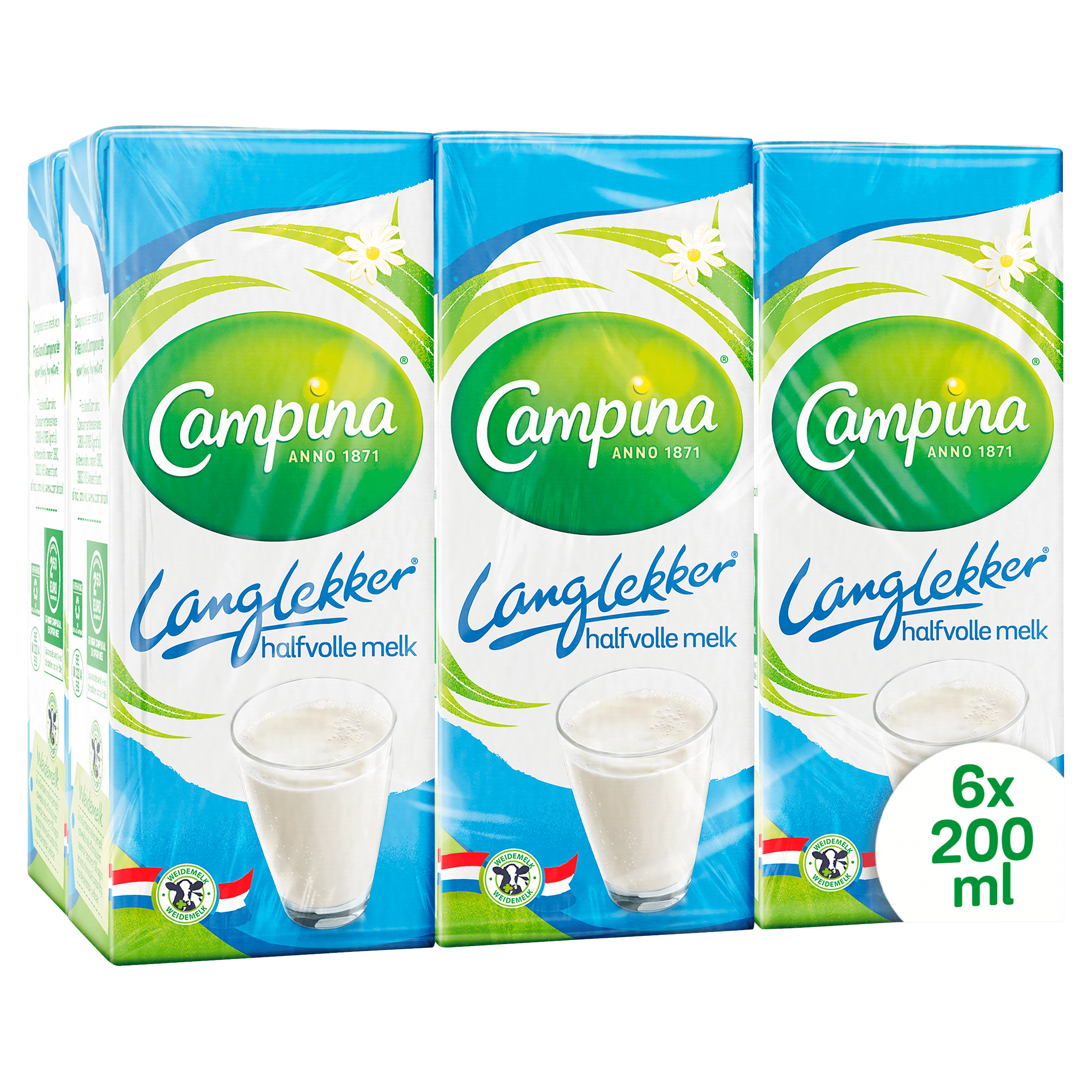 Campina Langlekker Halfvolle melk mini Per Pak 1200 ml