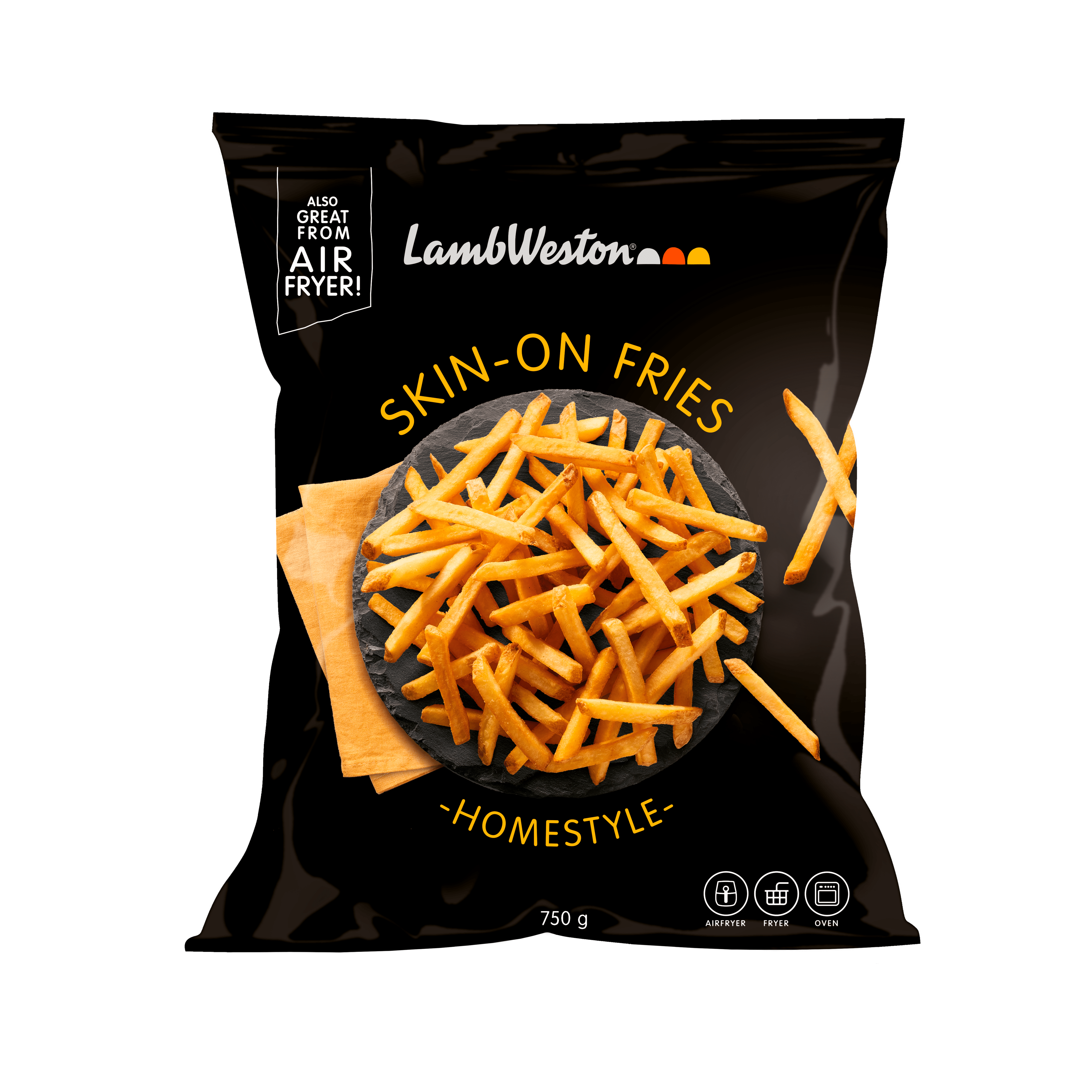 Lamb Weston Skin on fries Per Zak 750 g