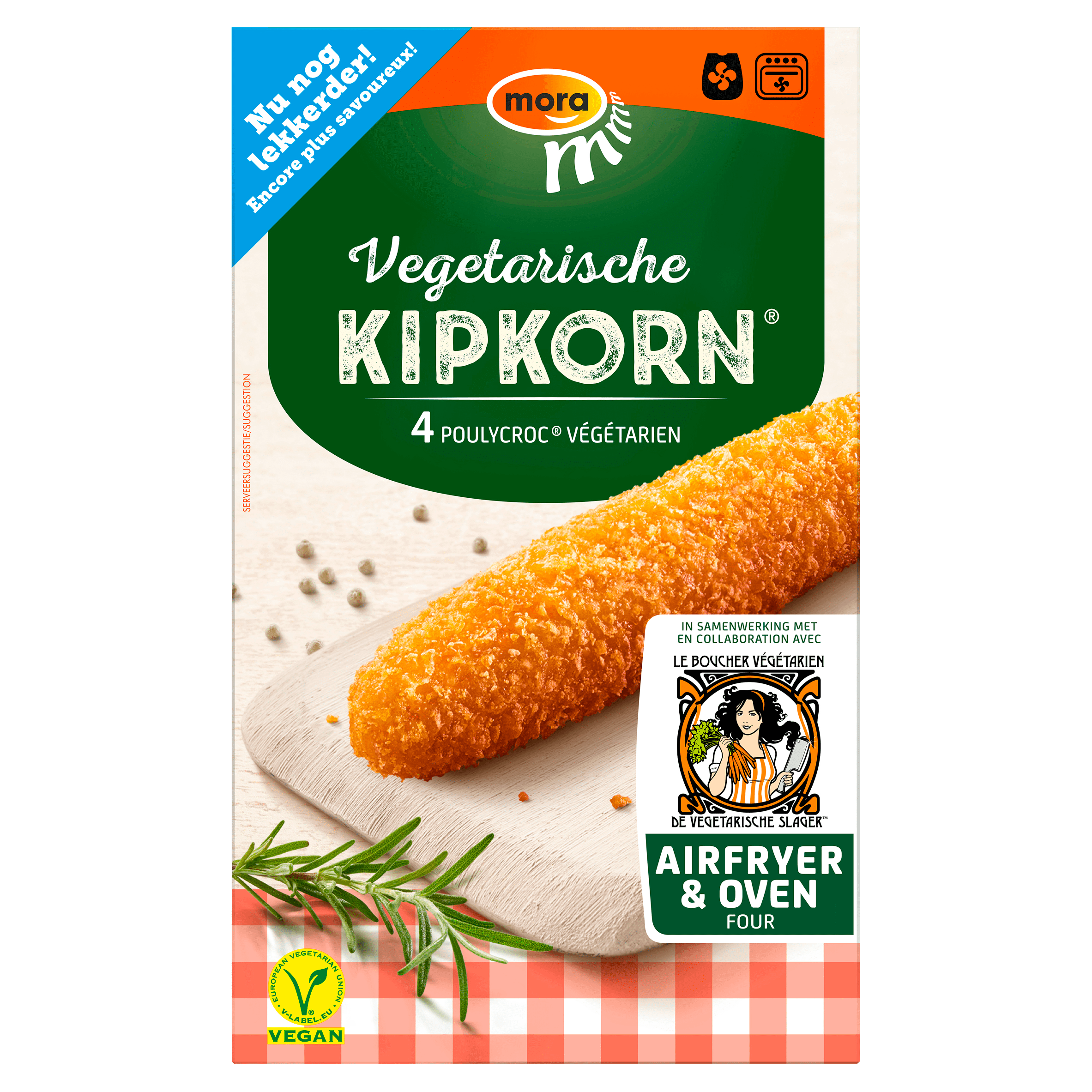 Mora Oven & Airfryer vegetarische kipkorn Per Doos 240 g