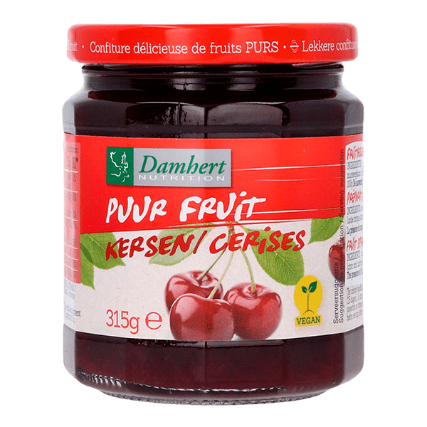 Damhert Puur fruit confituur kersen Per Pot 315 g
