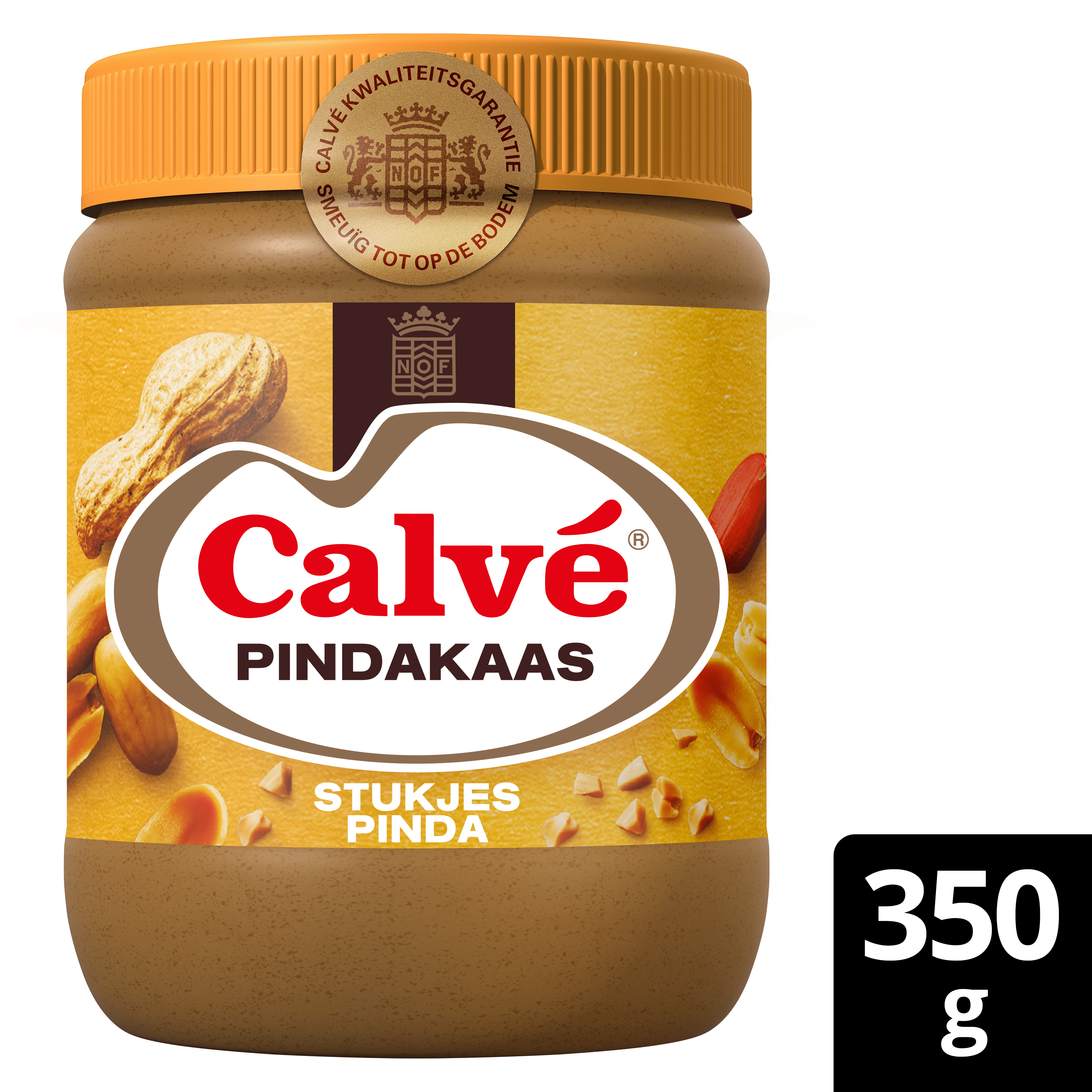 Calvé Pindakaas stukjes pinda Per Pot 350 g