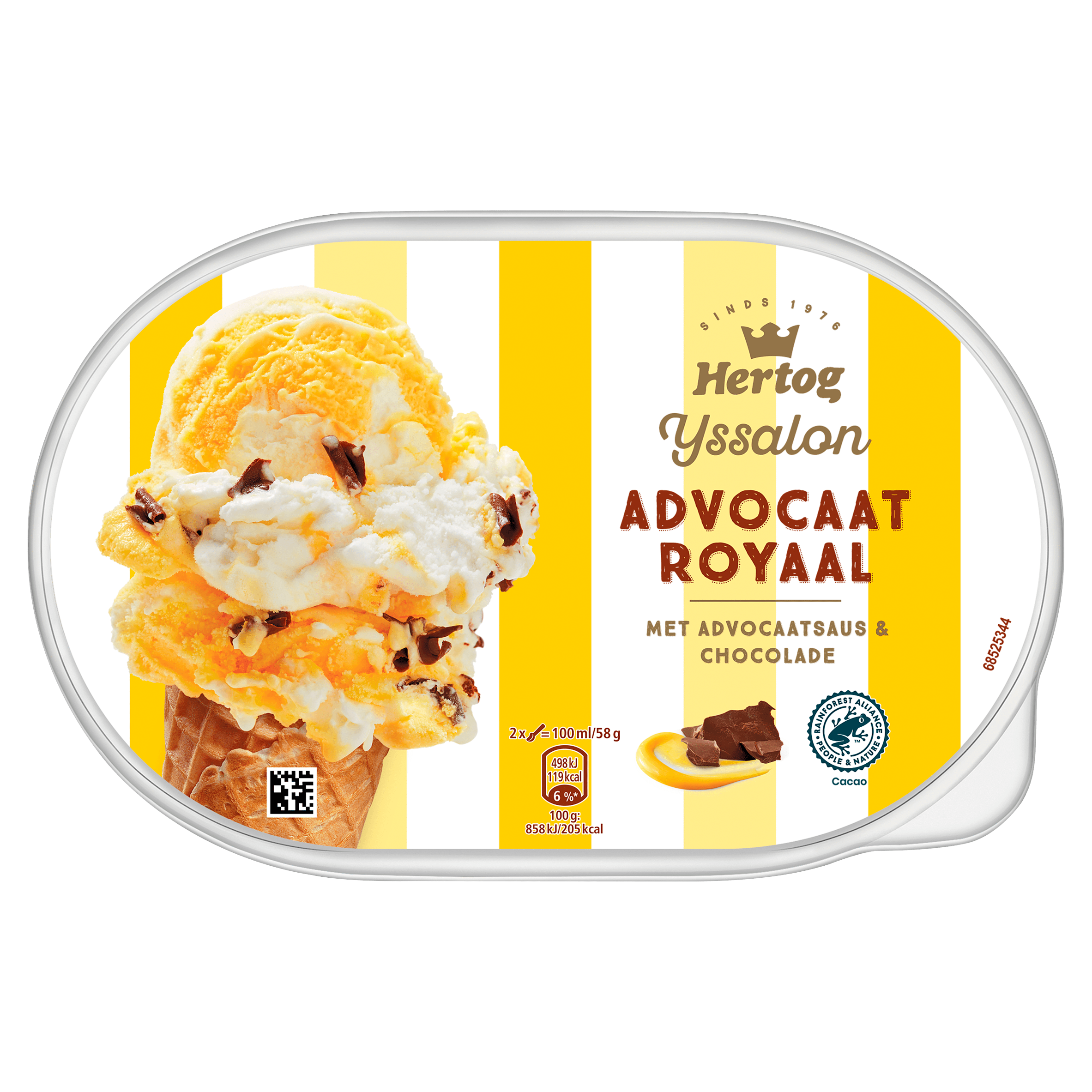 Hertog IJssalon advocaat royaal Per Beker 900 ml