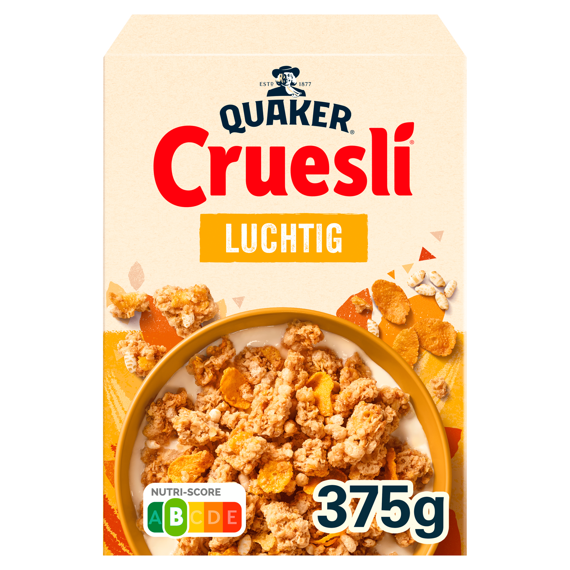 Quaker Cruesli luchtig naturel Per Pak 375 g