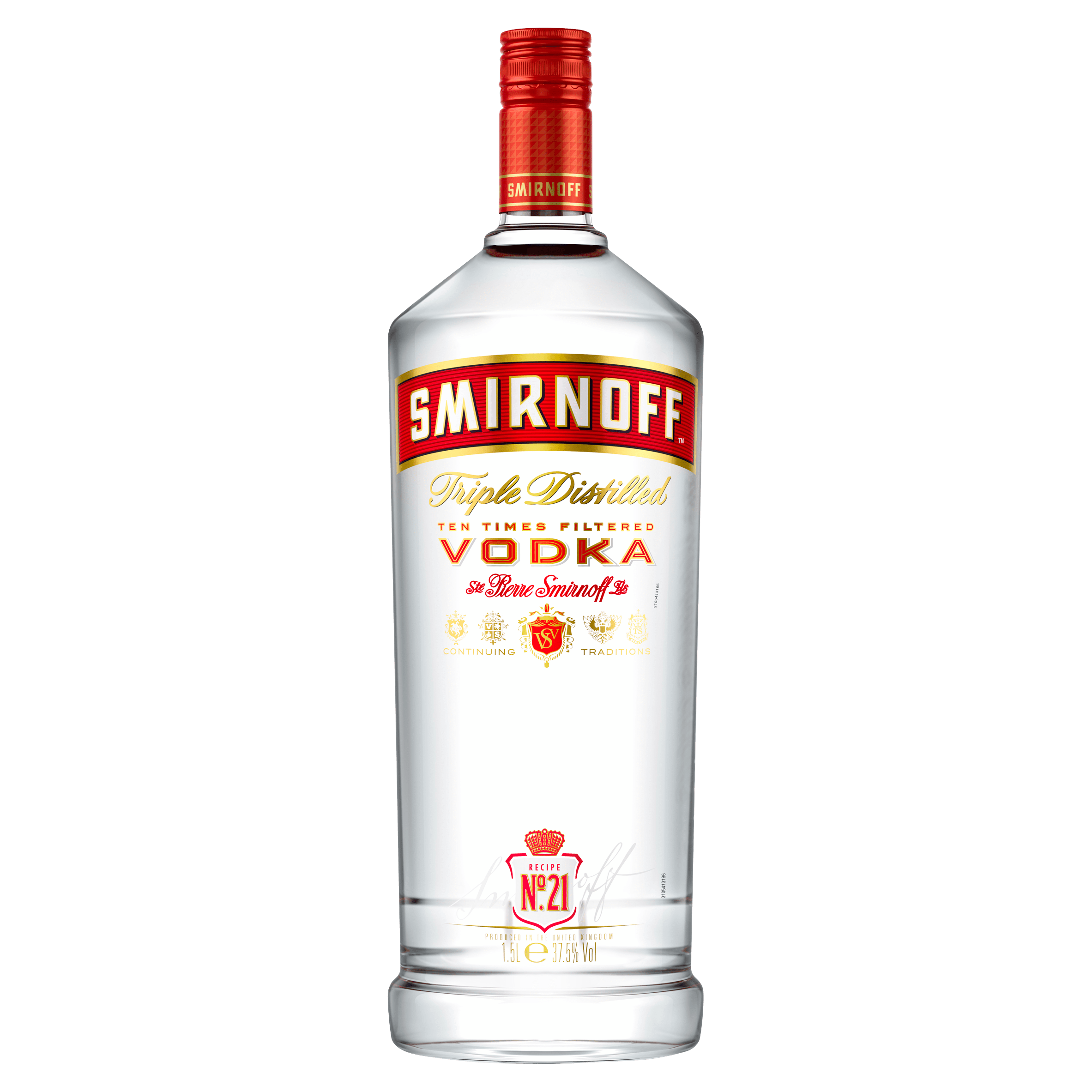 Smirnoff Red no.21 Per Fles 1500 ml