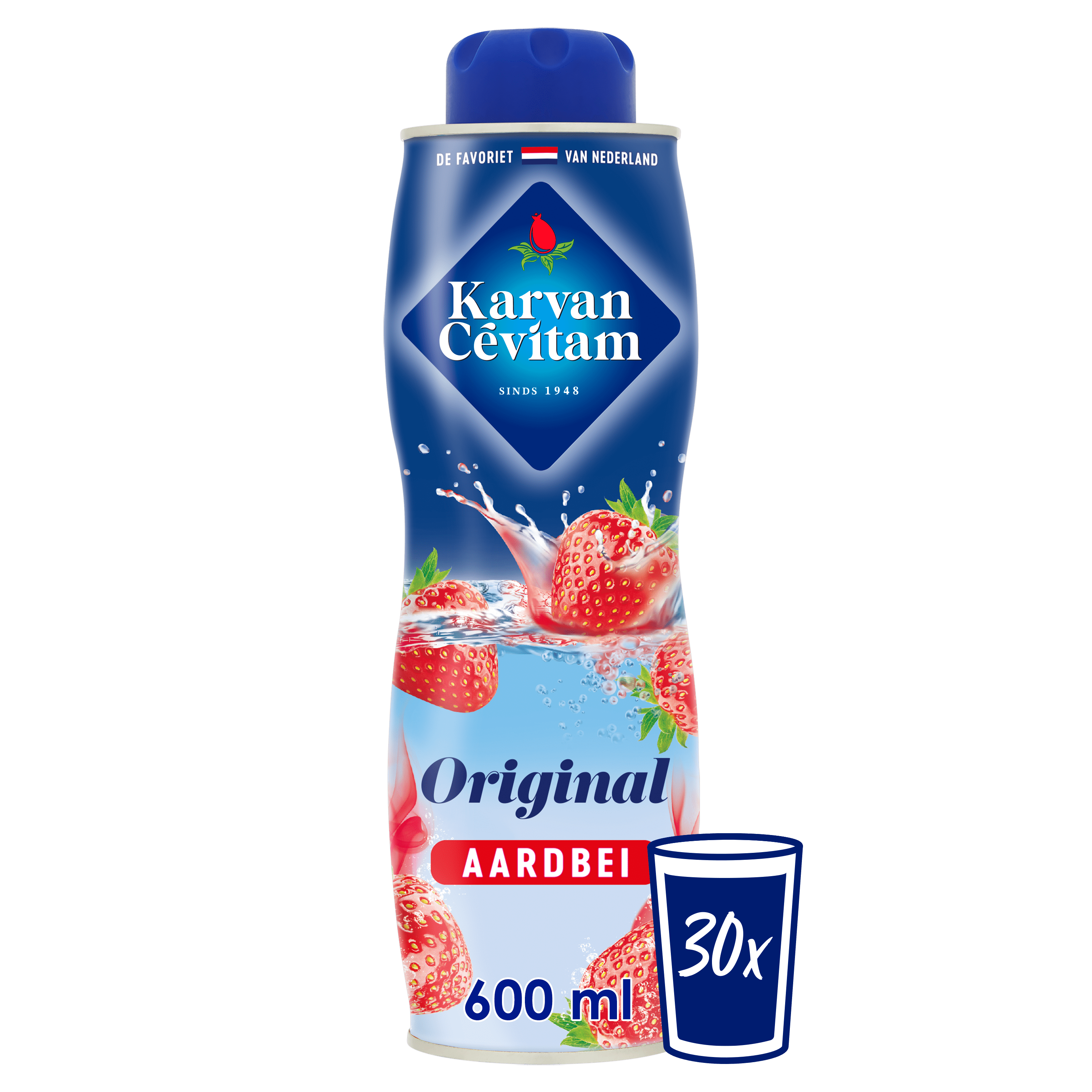 Karvan Cévitam Original aardbei siroop Per Fles 600 ml