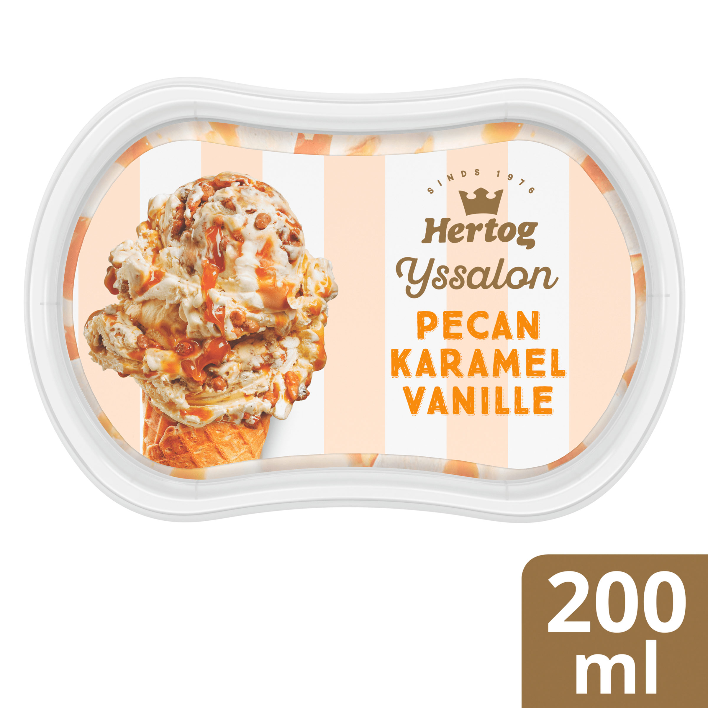 Hertog IJssalon mini pecan karamel Per Beker 200 ml - PLUS