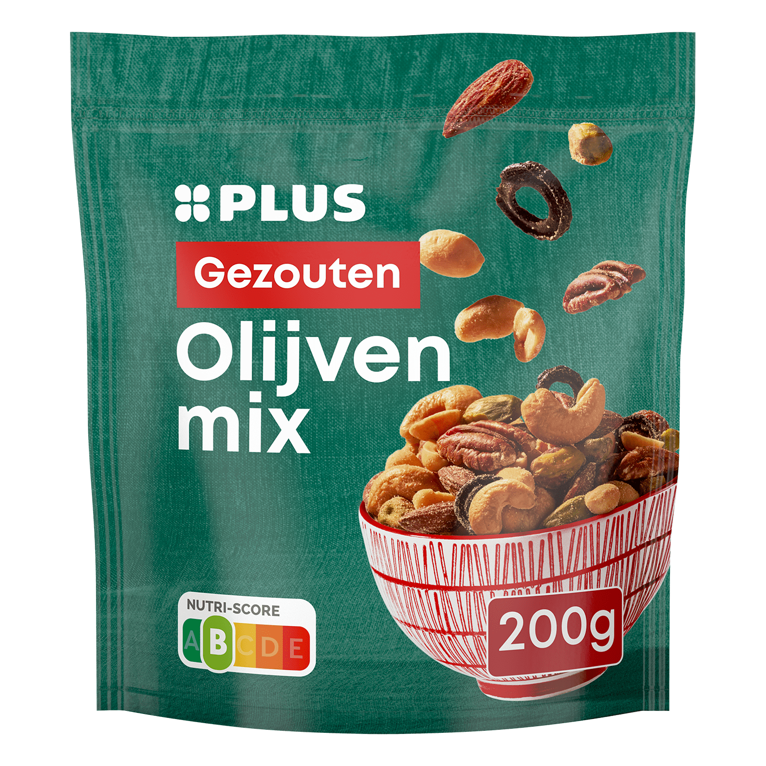 PLUS Olijvenmix gezouten Per Stazak 200 g