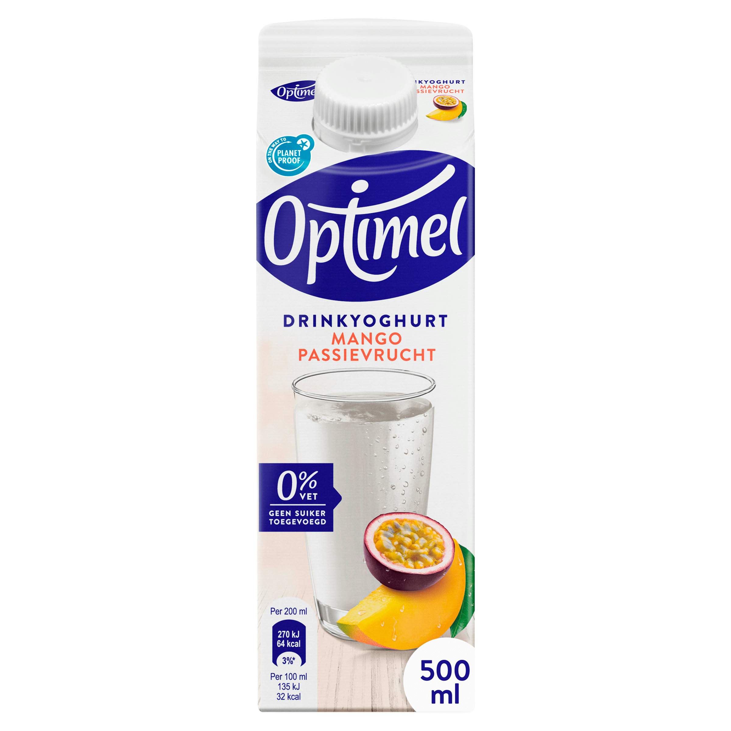 Optimel Drink mango-passievrucht Per Pak 500 ml