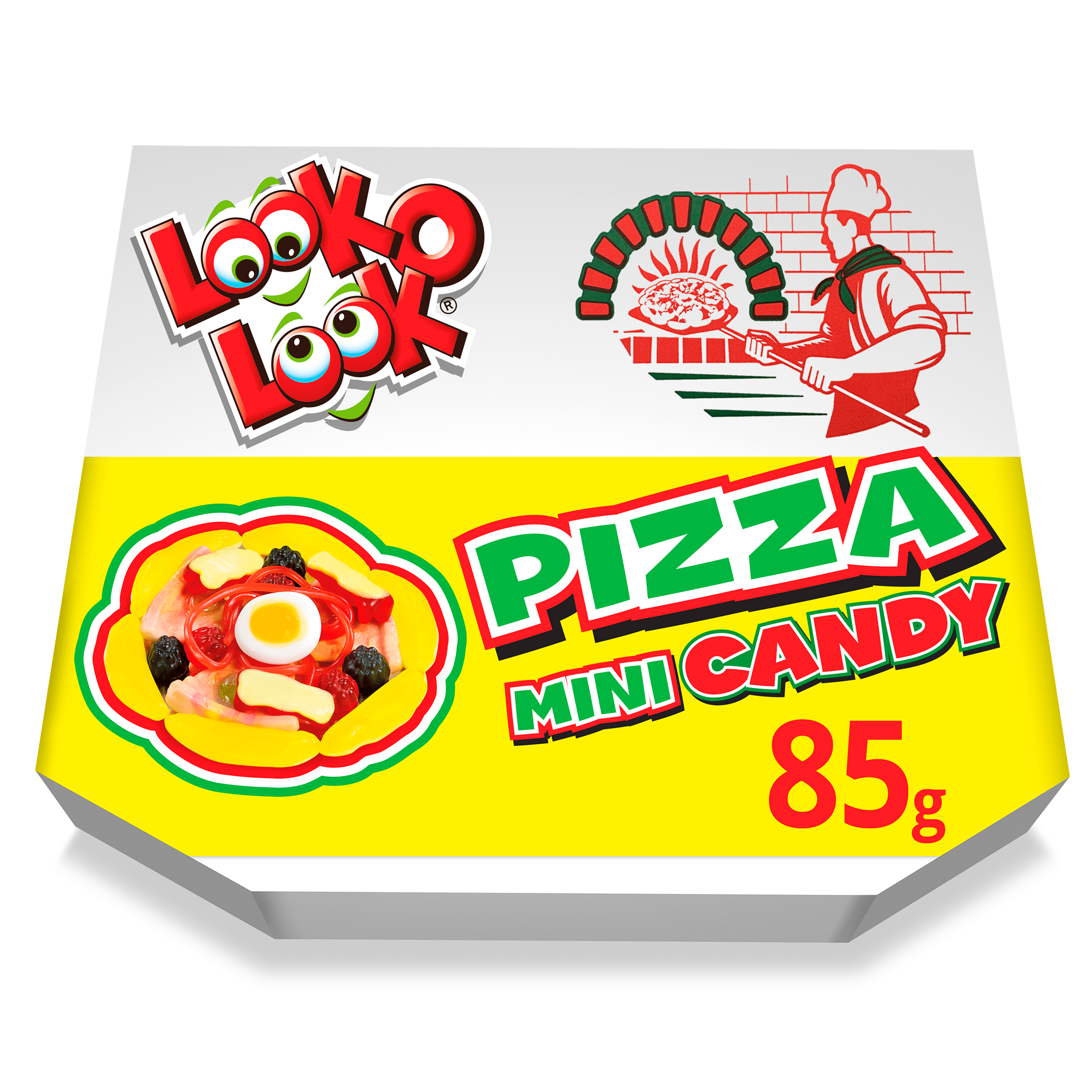 Look o Look Mini snoep pizza Per Doos 85 g