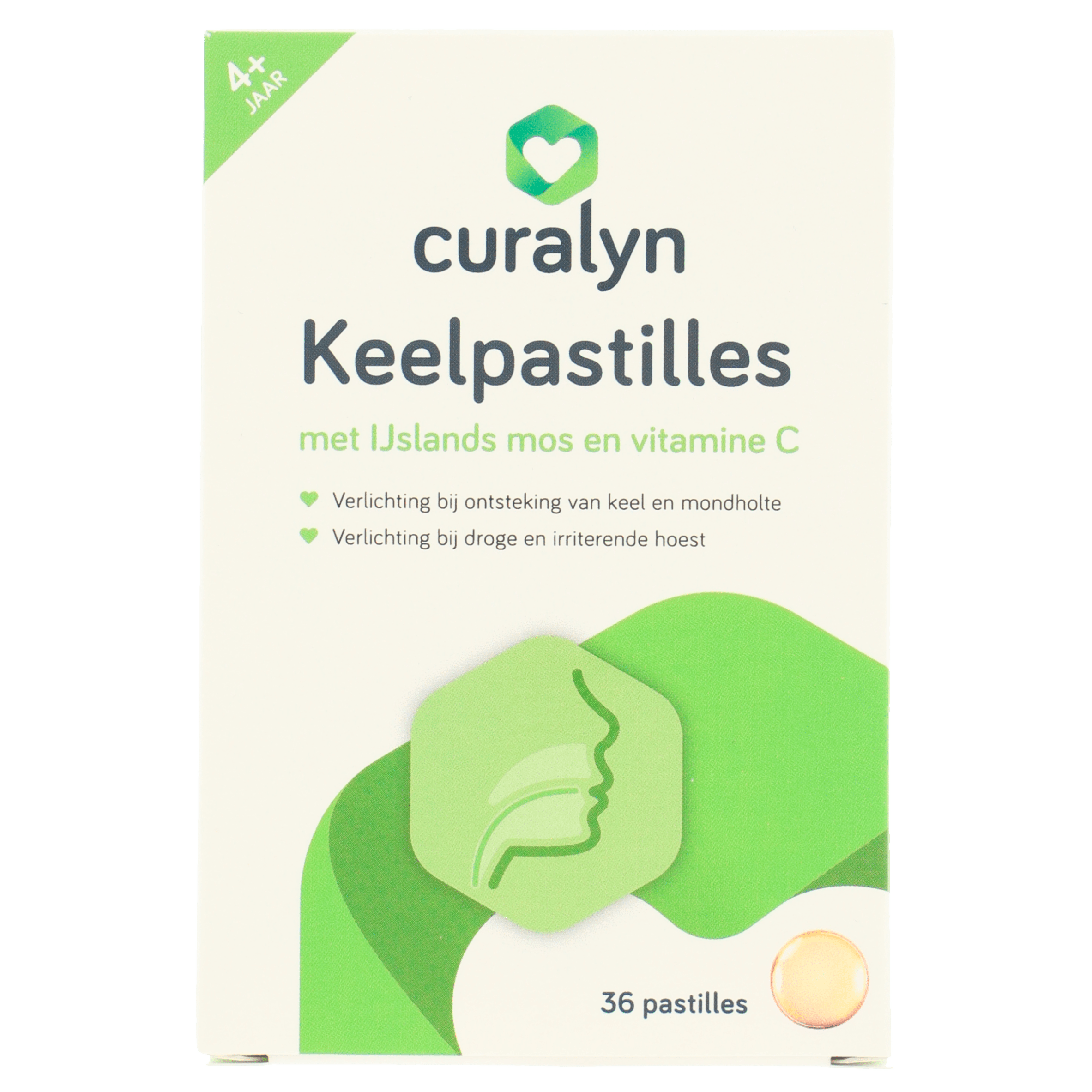 Curalyn Keelpastilles IJslands mos Per Doos 36 st