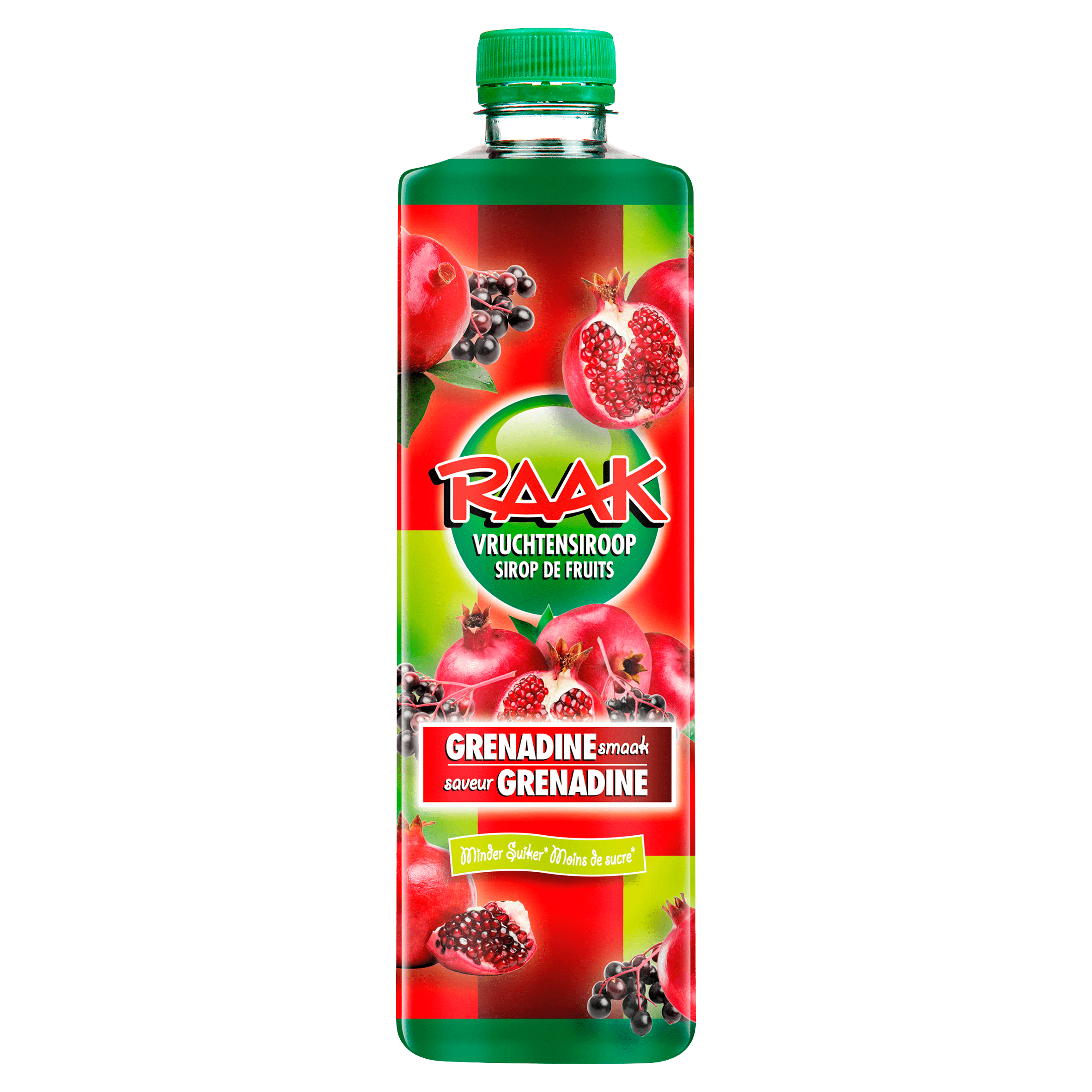 Raak Vruchtensiroop grenadine Per Fles 750 ml