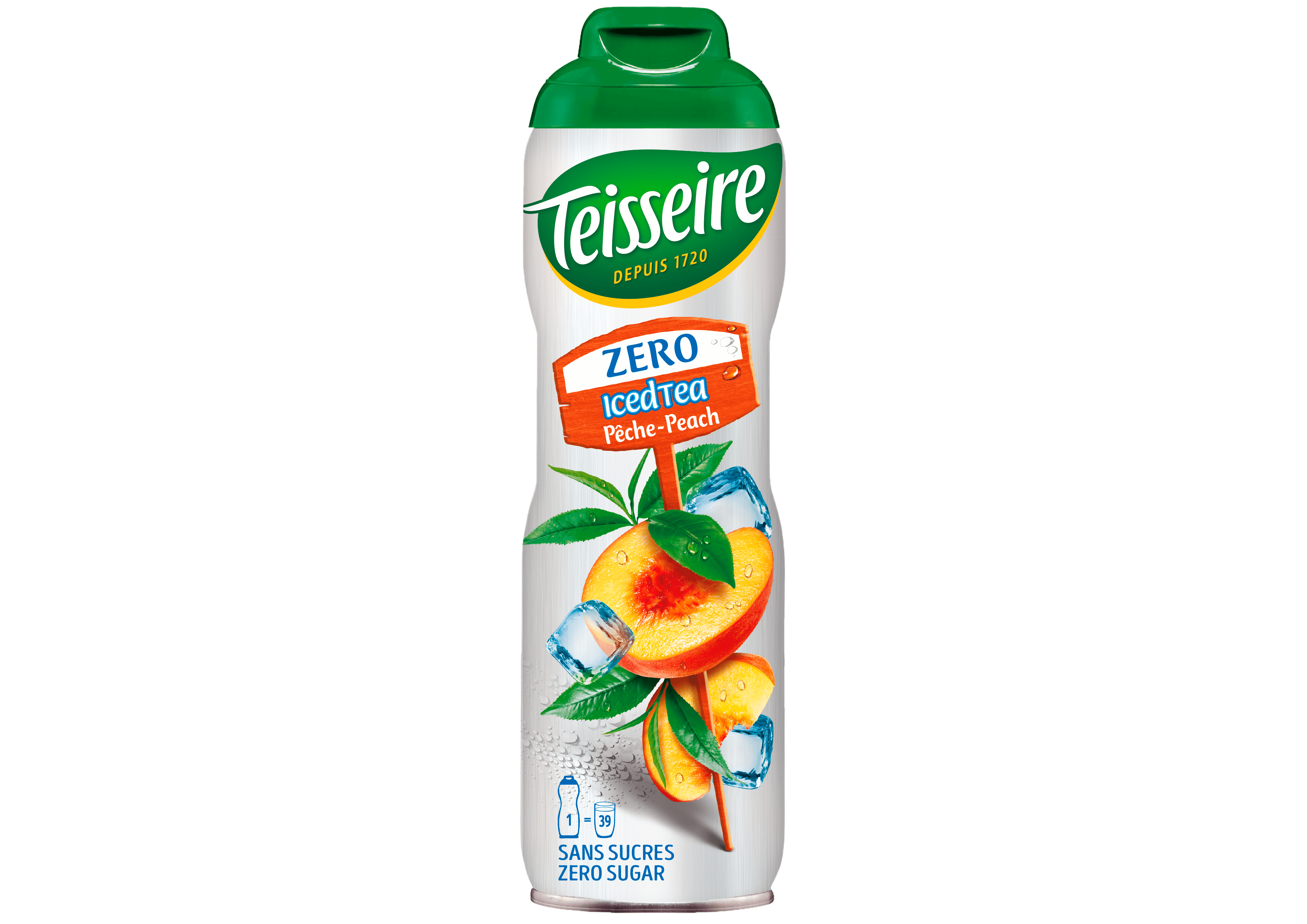 Teisseire Siroop iced tea peach zero Per Blik 600 ml