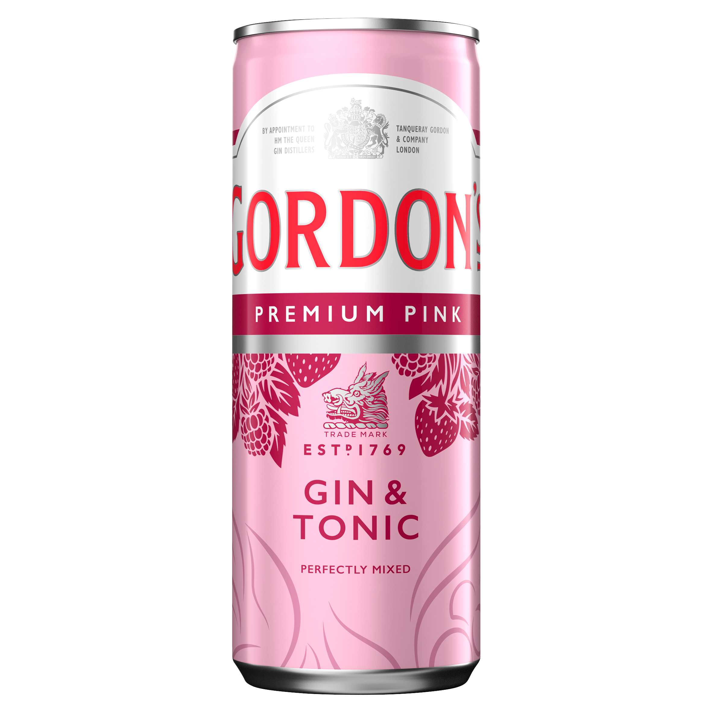 Gordon's Gordons pink gin & tonic Per Blik 250 ml