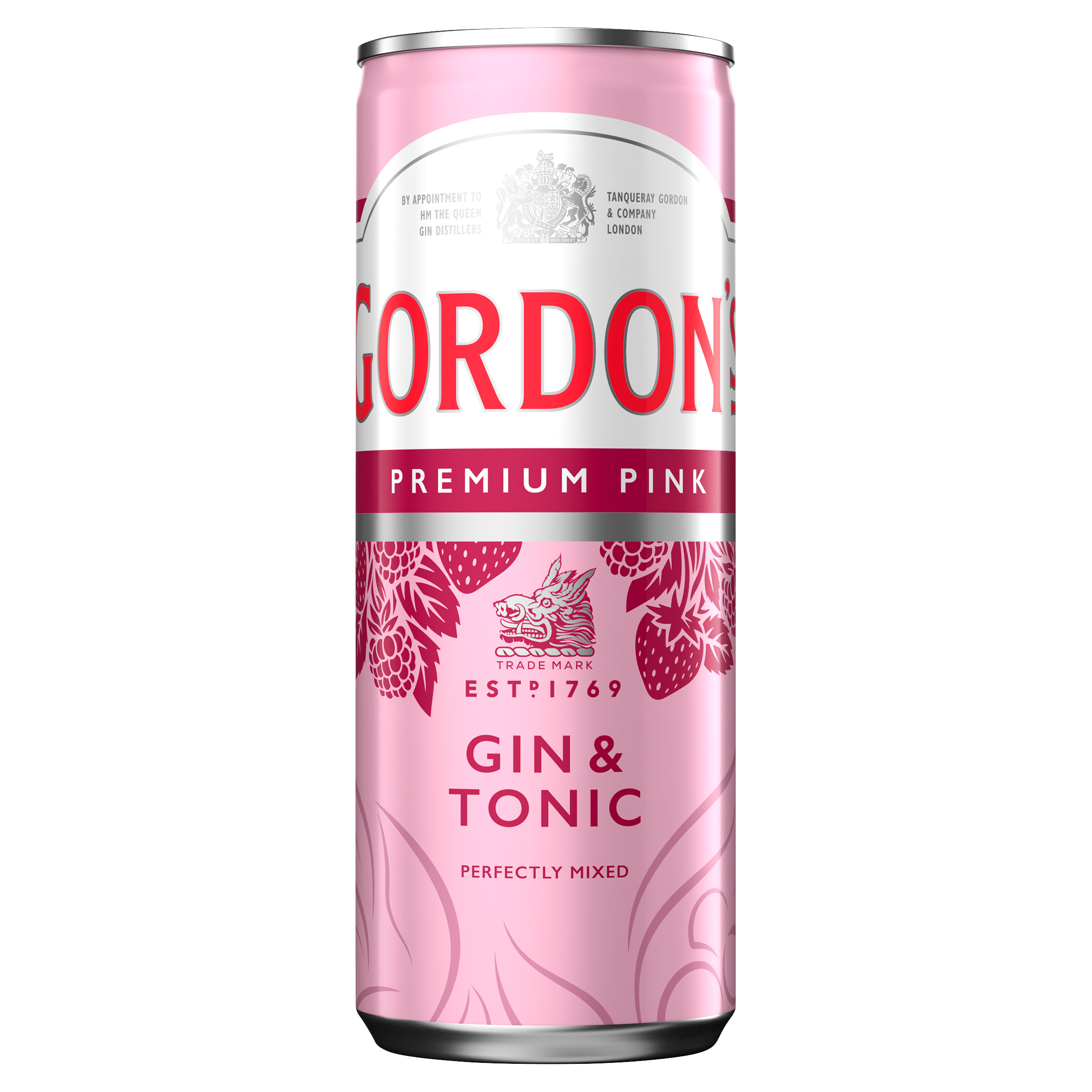 Gordon's Gordons pink gin & tonic Per Blik 250 ml