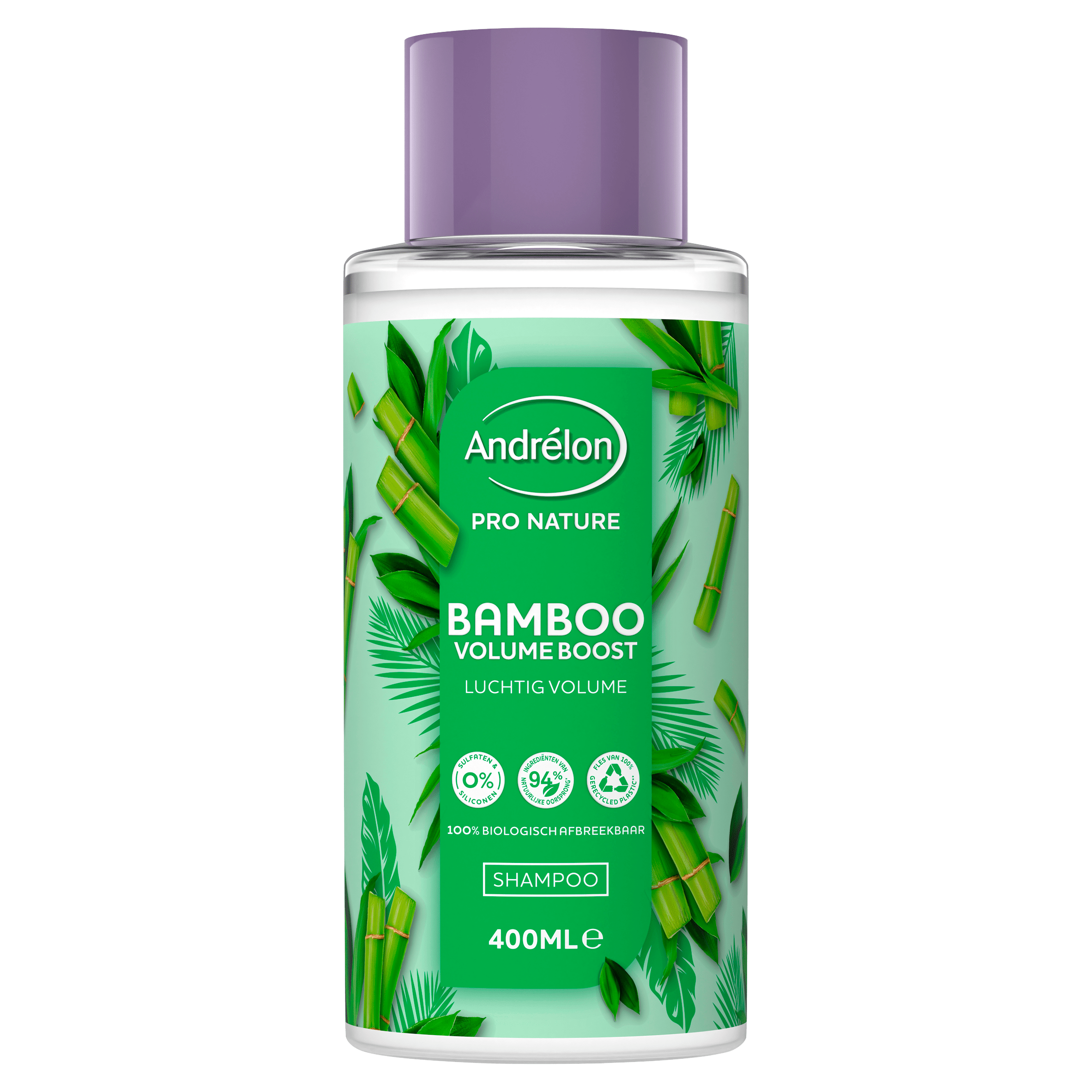 Andrélon Pro nature shampoo bamboo volume boost Per Fles 400 ml