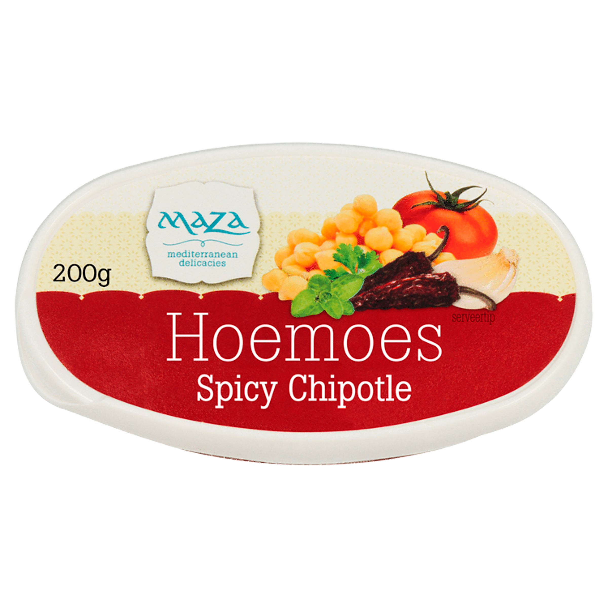 Maza Hoemoes Spicy Chipotle Per Tray 200 g