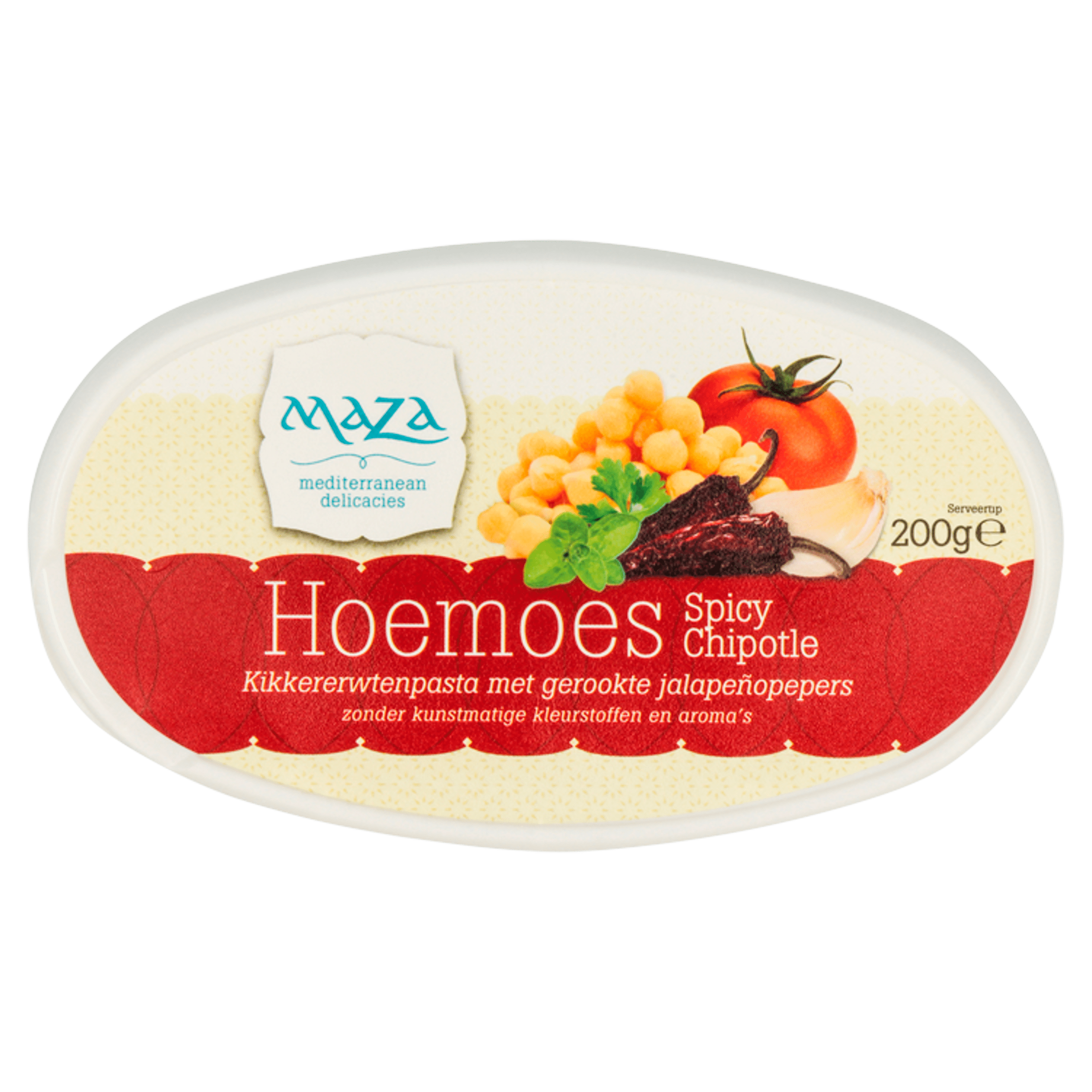 Maza Hoemoes Spicy Chipotle Per Tray 200 g
