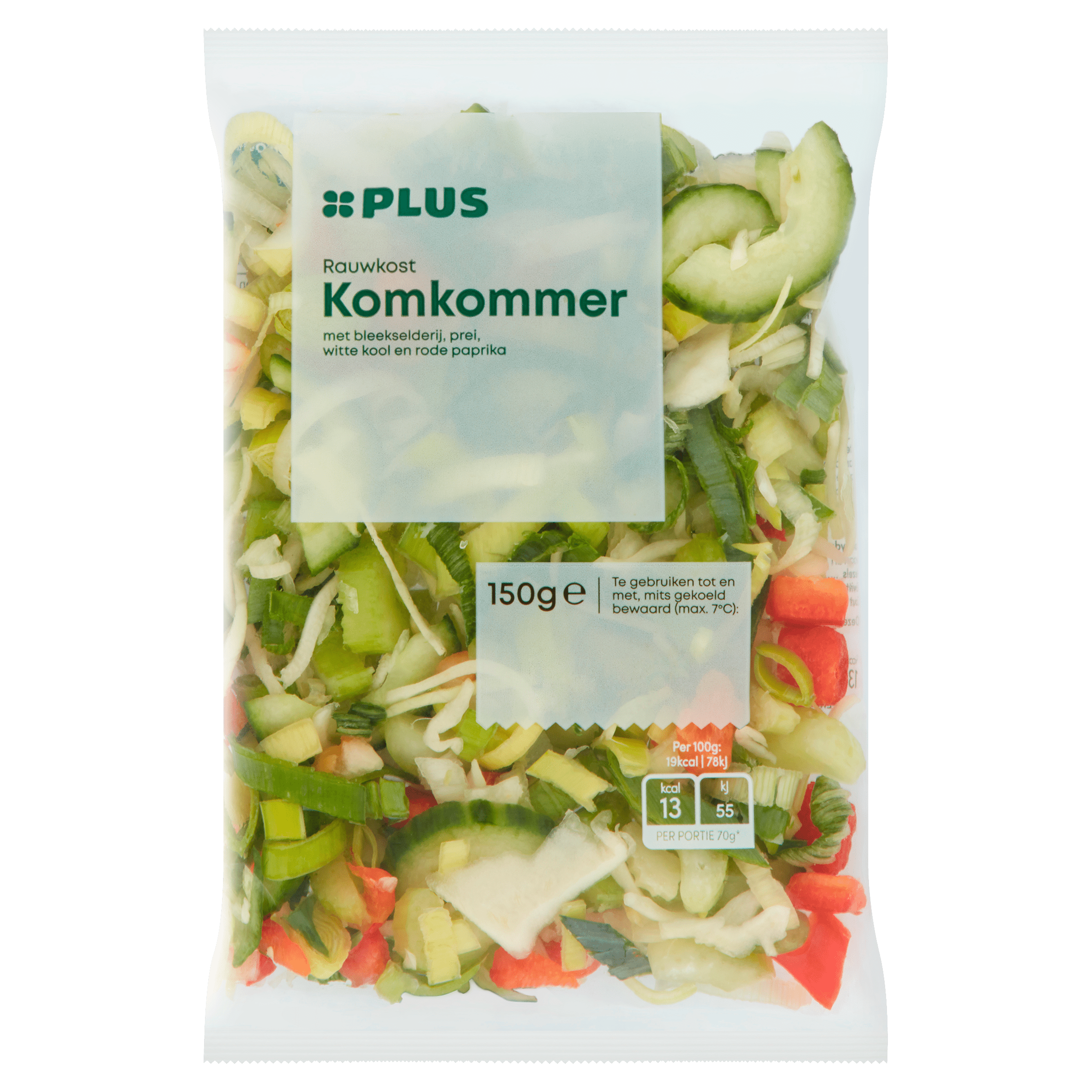 PLUS Rauwkost Komkommer Per Zak 150 g