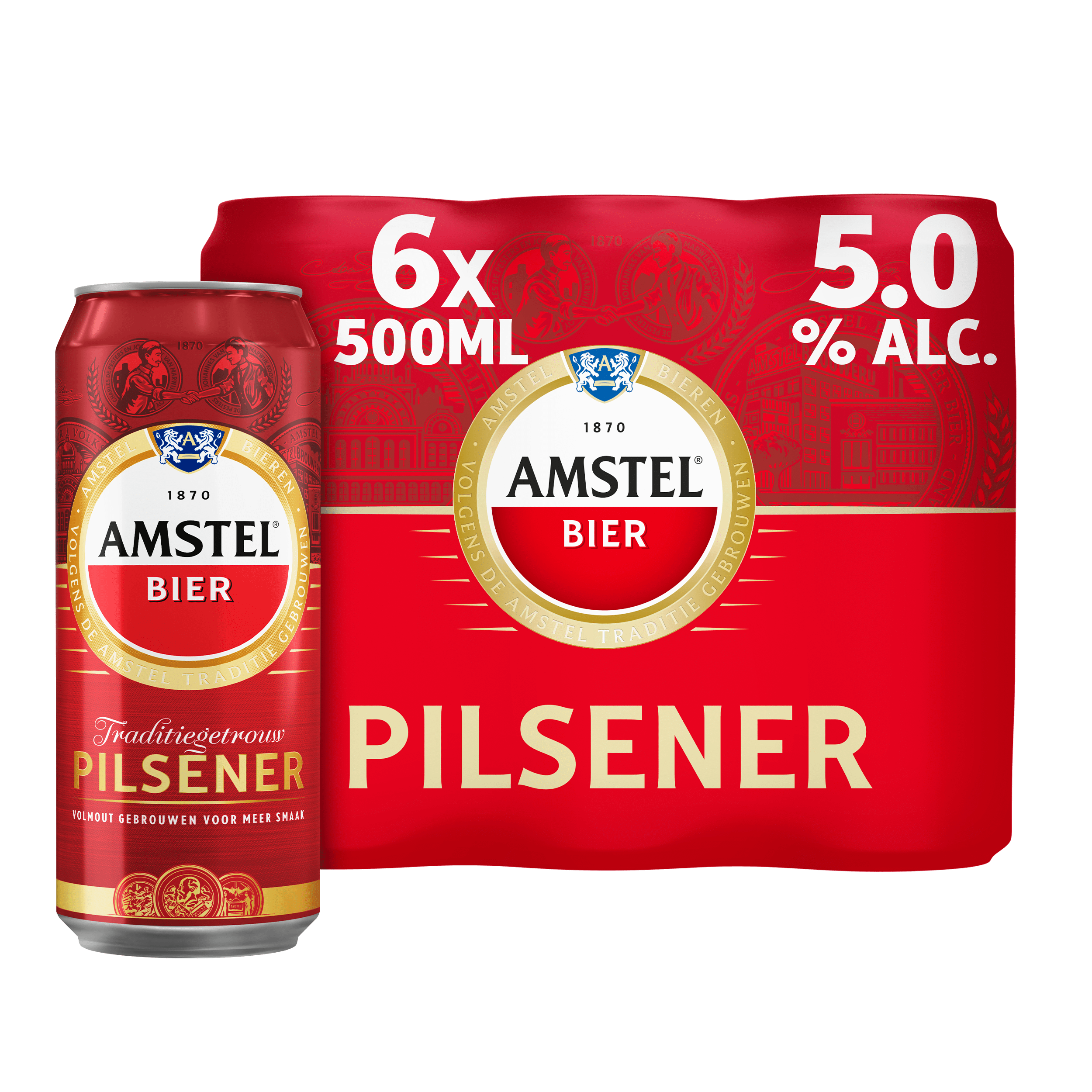 Amstel Pilsener bier Per Blik 330 ml