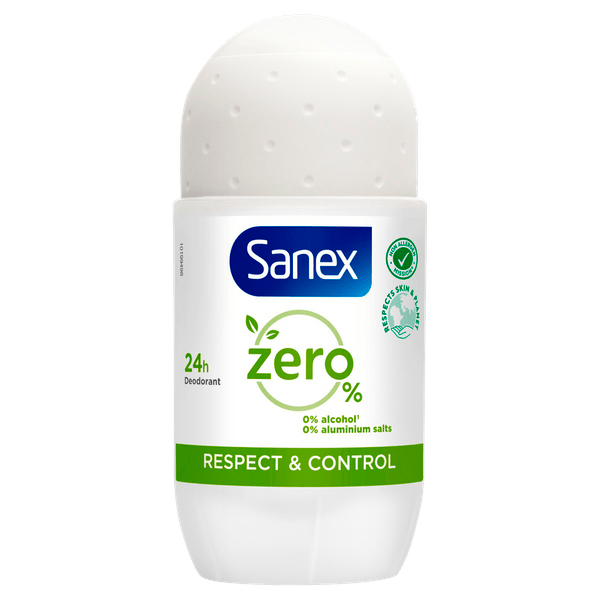 Sanex Deospray deo roller zero% respect Per Fles 50 ml