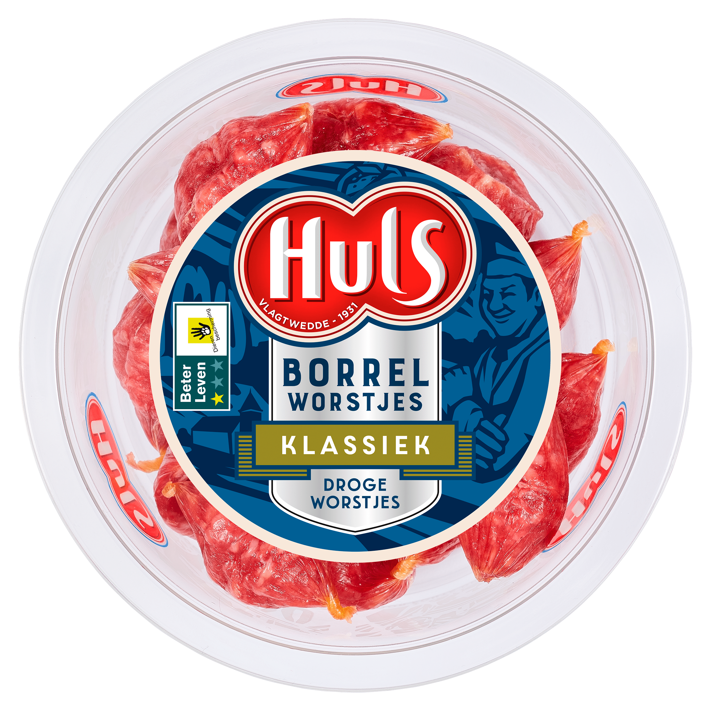 Huls Worstcup klassiek Per Tray 90 g