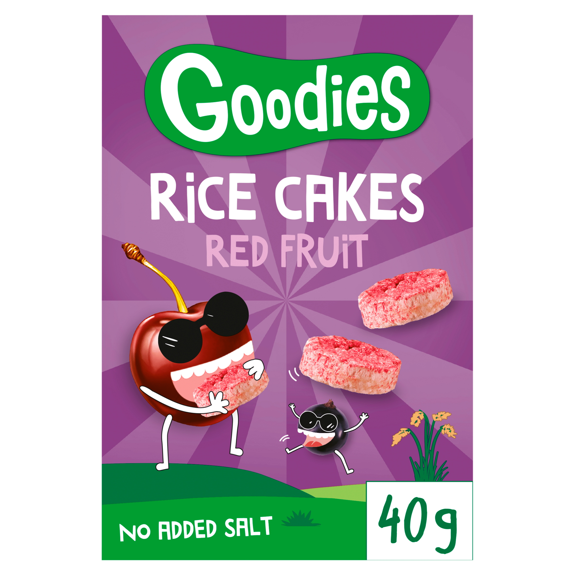 Goodies Rice cakes rood fruit Per Zak 40 g